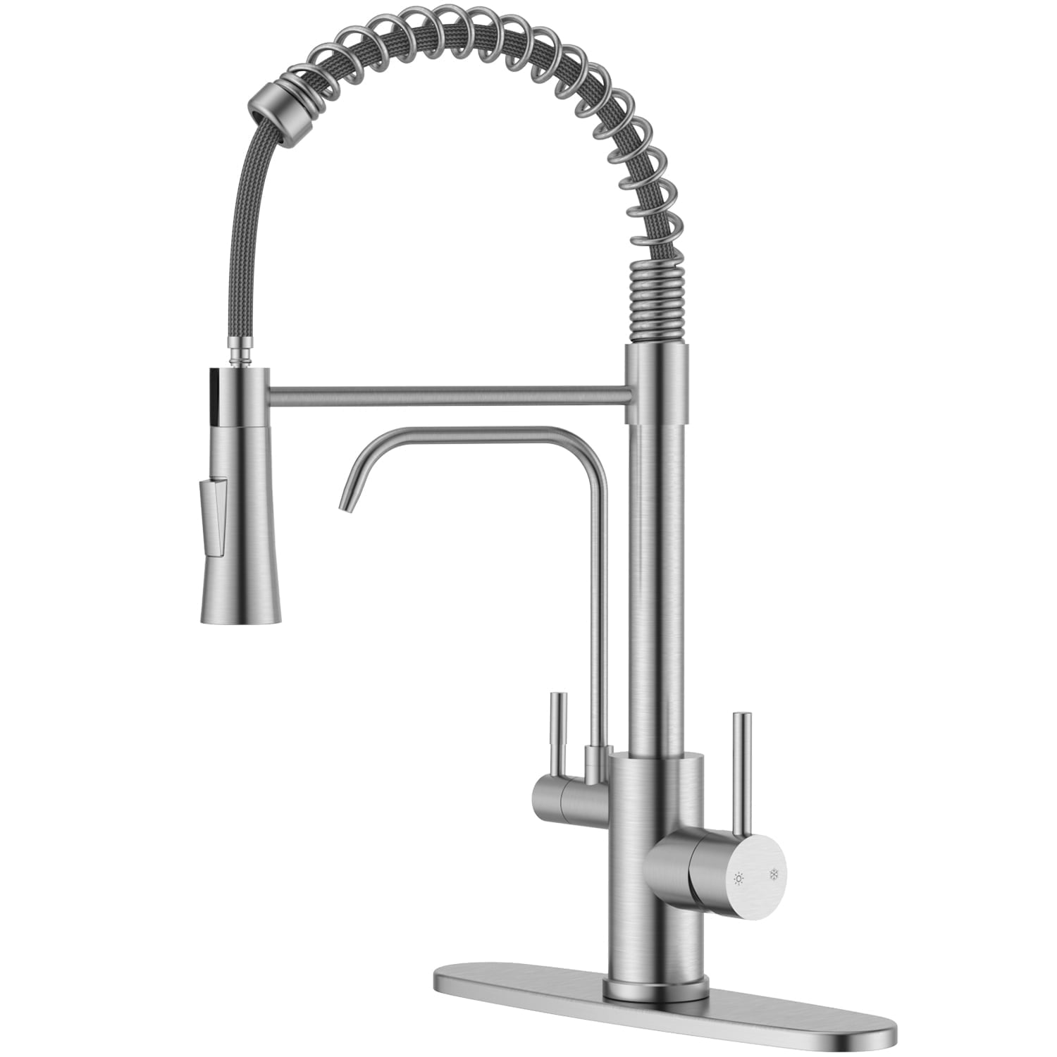 APPASO Kitchen Faucet with Drinking Water Faucet, 3 in 1 Pull Down ...