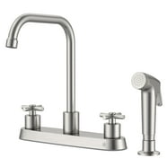 Free Shipping! Appaso 3 Hole Kitchen Faucet with Pull Down Brushed ...