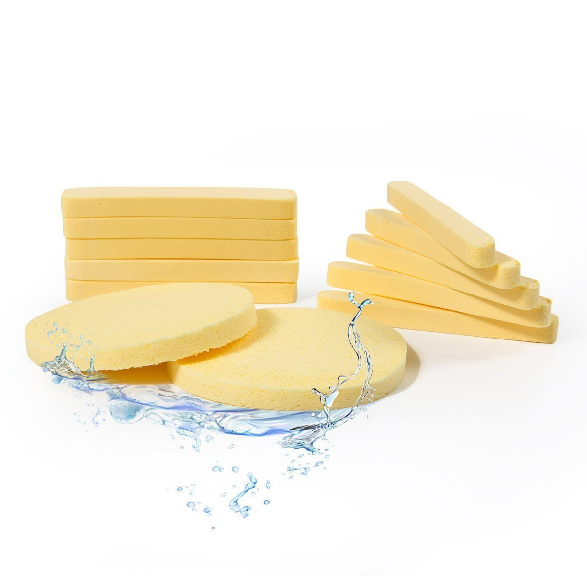 APPEARUS Facial Sponges | 60 Count | PVA Compressed Face Sponge for Face Wash Cleansing ...