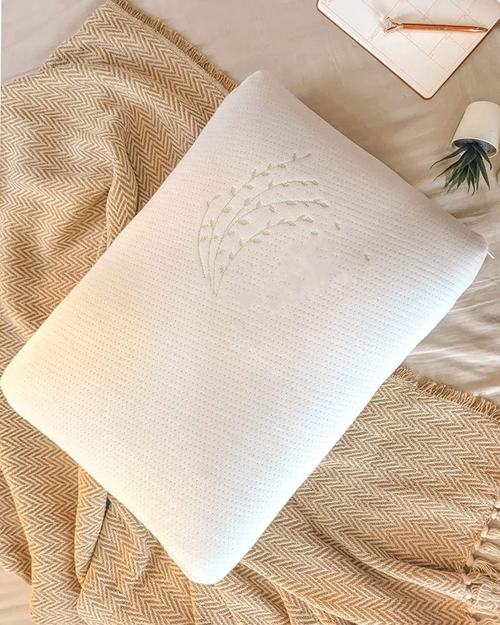 APPETINA Memory Foam Pillow White Neck Shoulder Pain White with ...