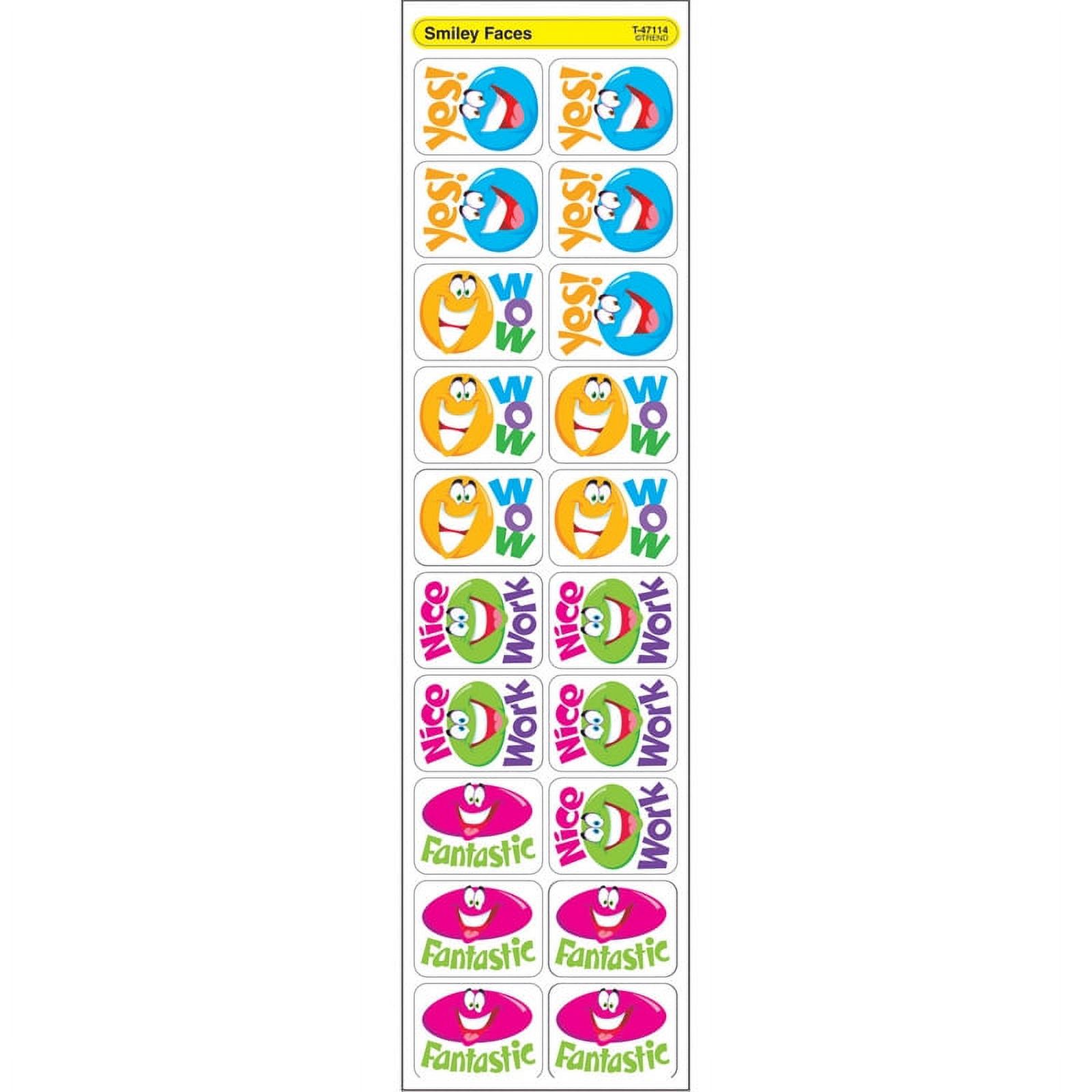 APPLAUSE STICKERS SMILEY 100/PK FACES ACID-FREE - Walmart.com