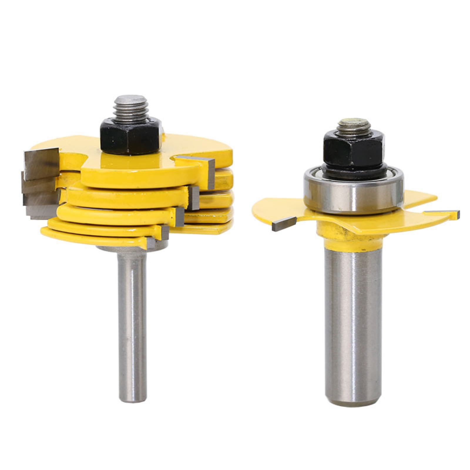 APPLAYERR 2pcs Router Bits Yellow Color 1/4in 1/2in Shank for ...