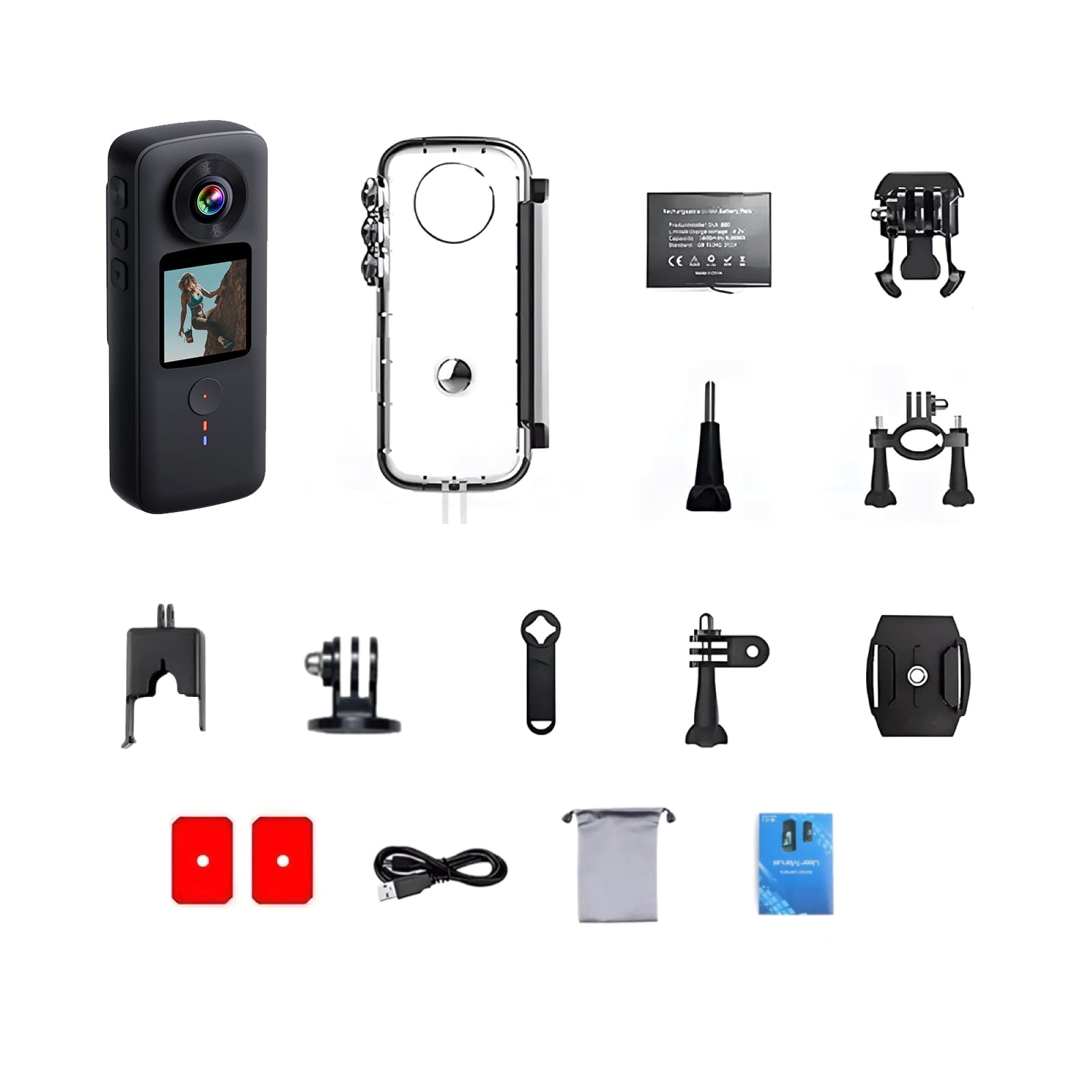 APPLAYERR 4K Waterproof Action Camera WiFi Dual IPS Screen 30M 120Min ...