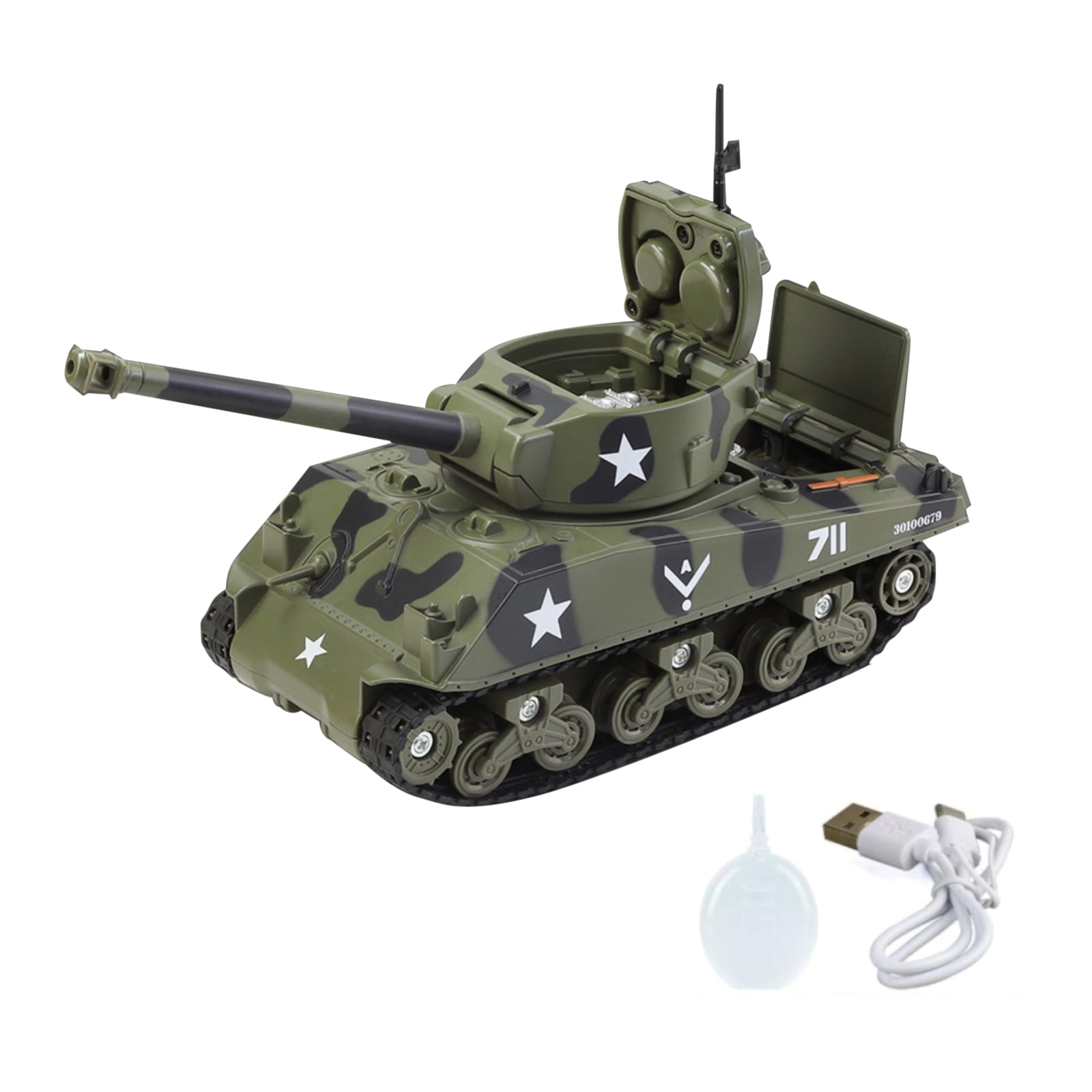 APPLAYERR 8.9” M4 Sherman Tank Model for Collectors & History Buffs 1/ ...