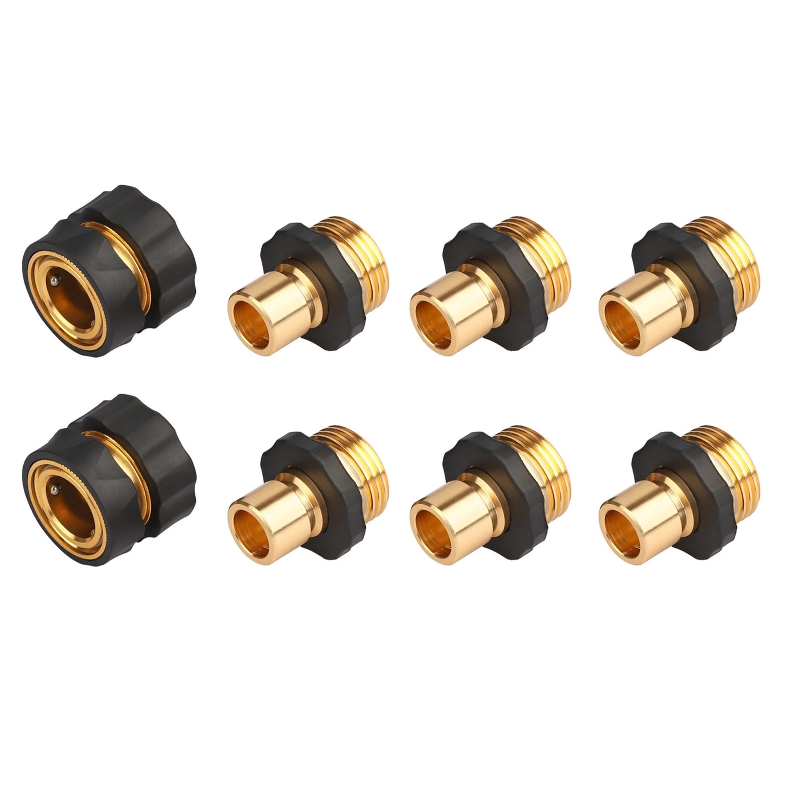 APPLAYERR Aluminum Garden Hose Quick Connectors 3/4 Inch Set 2 Female 6 ...