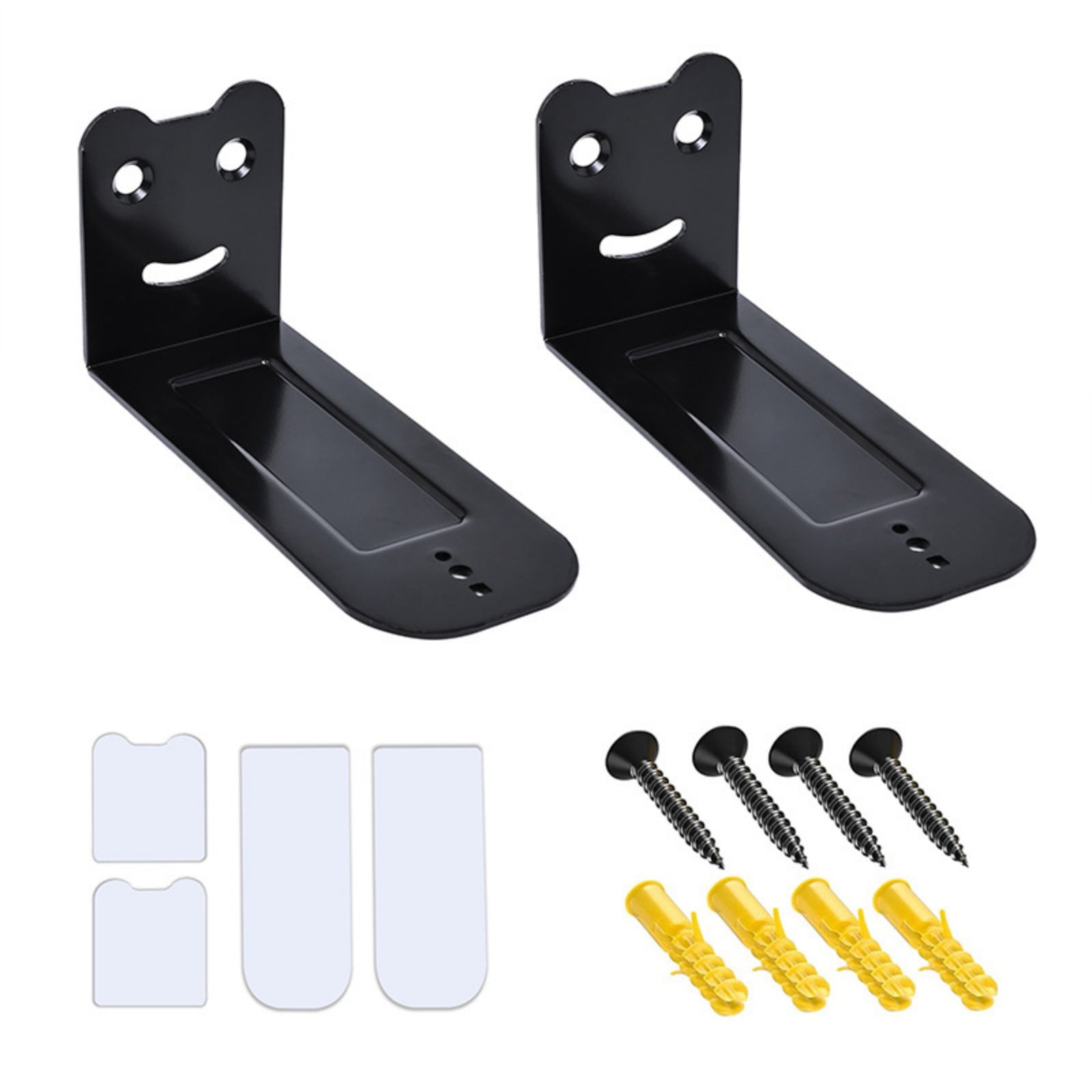APPLAYERR Black Universal Wall Mount Bracket 2pcs for Soundbars Home ...