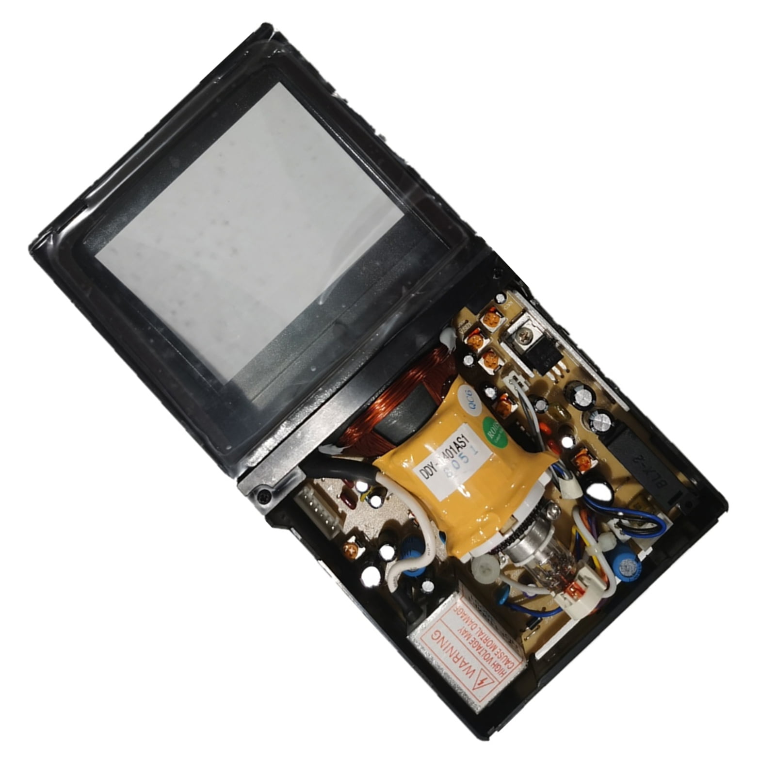 APPLAYERR Compact 4" CRT Monitor 12V, 0.35A, Black and White Display for Retro Gaming Industrial ...