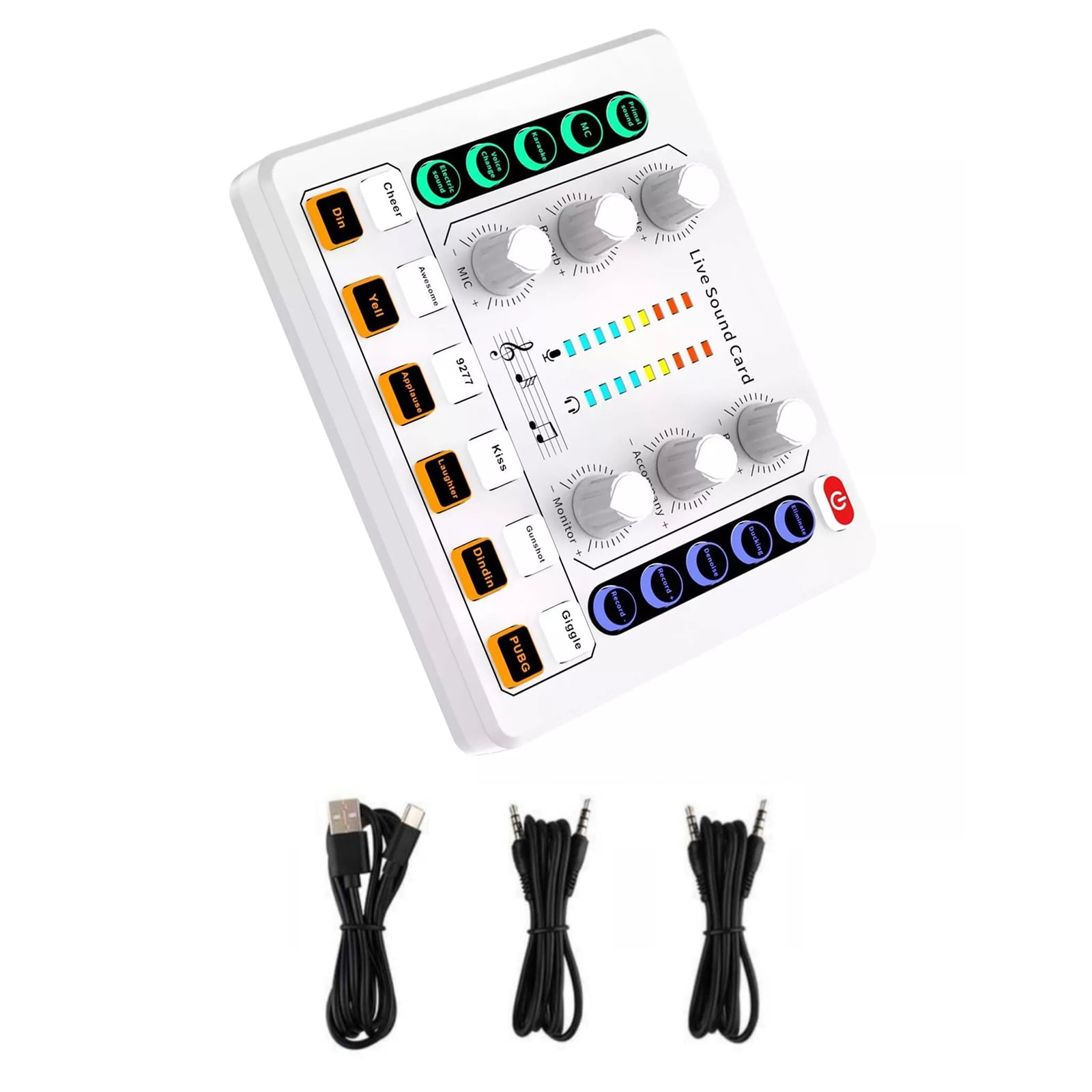 APPLAYERR Compact M8 Sound Card for Gaming, Plug-and-Play, Compatible ...