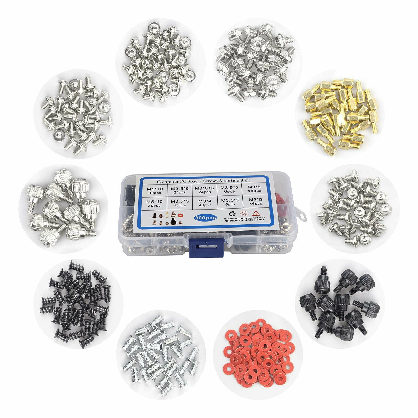 APPLAYERR Complete PC Mounting Accessories Kit 300 Pieces for Case ...