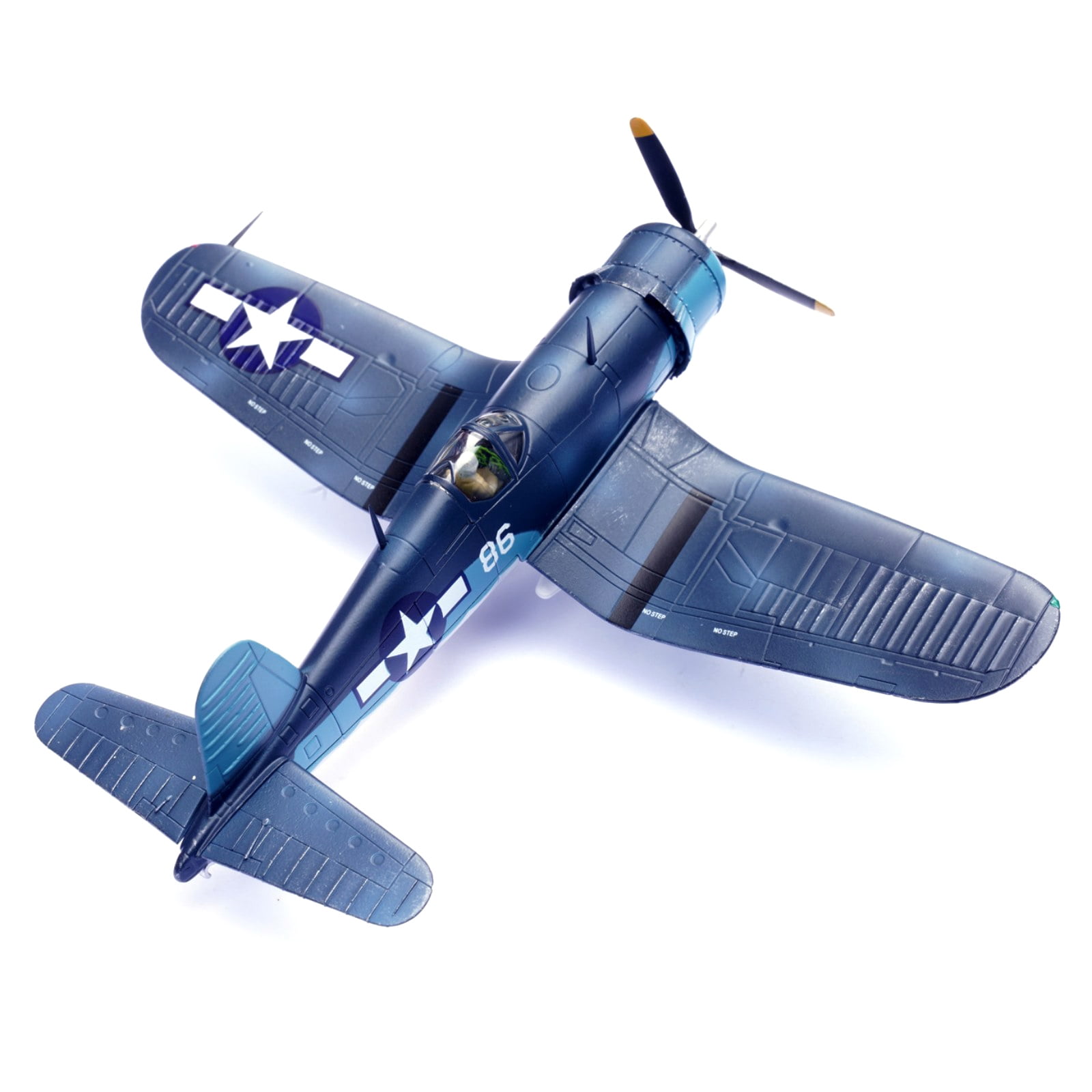 APPLAYERR Diecast F4U Corsair Model 1:72 Scale WWII USMC VMF 214 White 86 Collectible Airplane ...