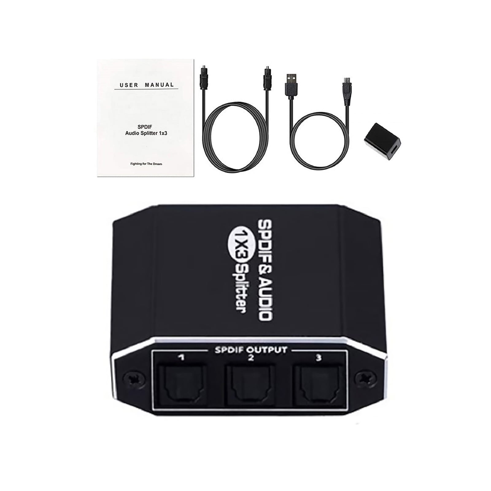 APPLAYERR Digital Optical Audio Splitter 40m Transmission, No ...