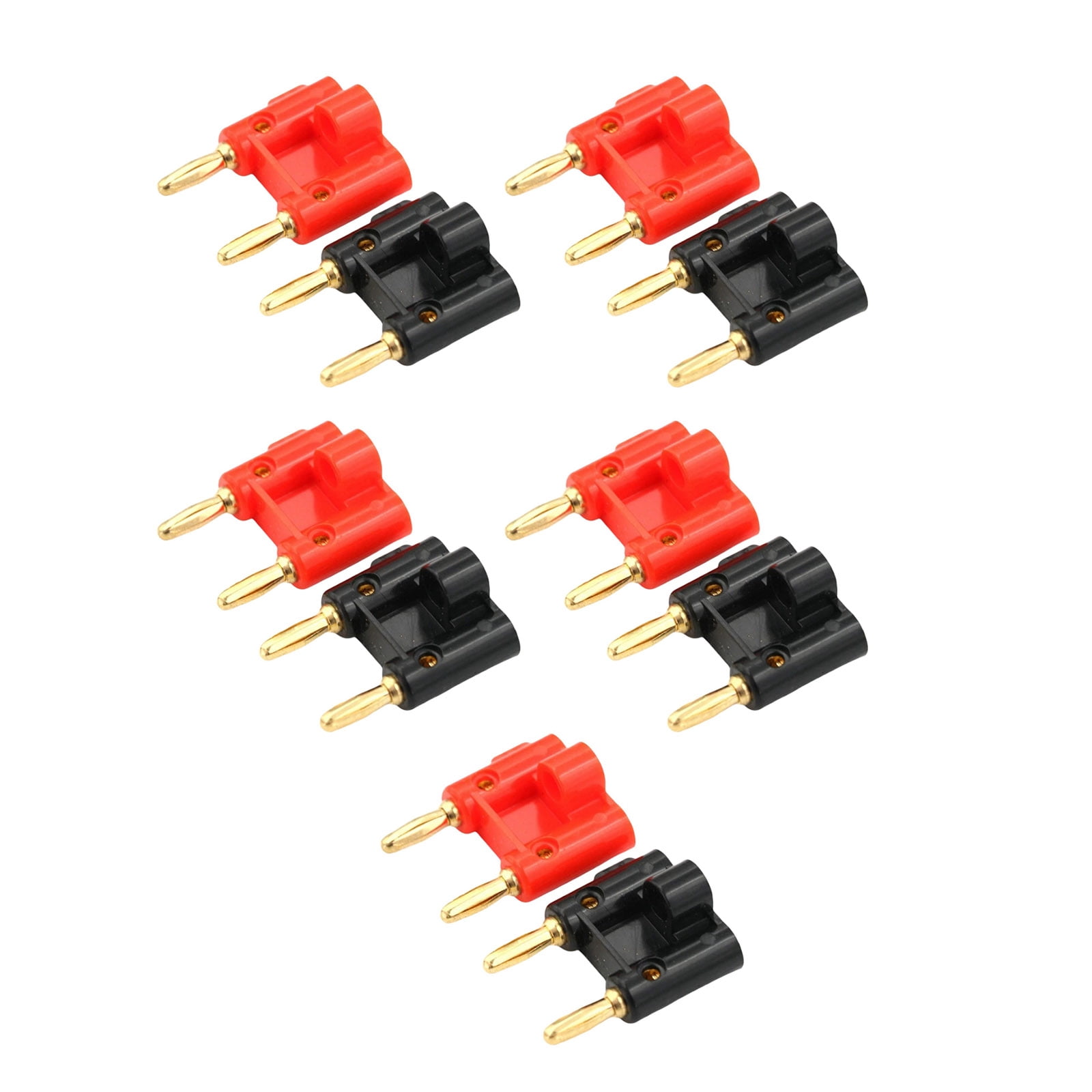APPLAYERR Dual Banana Plugs Speaker Connectors 10 Pack Gold Plated ...