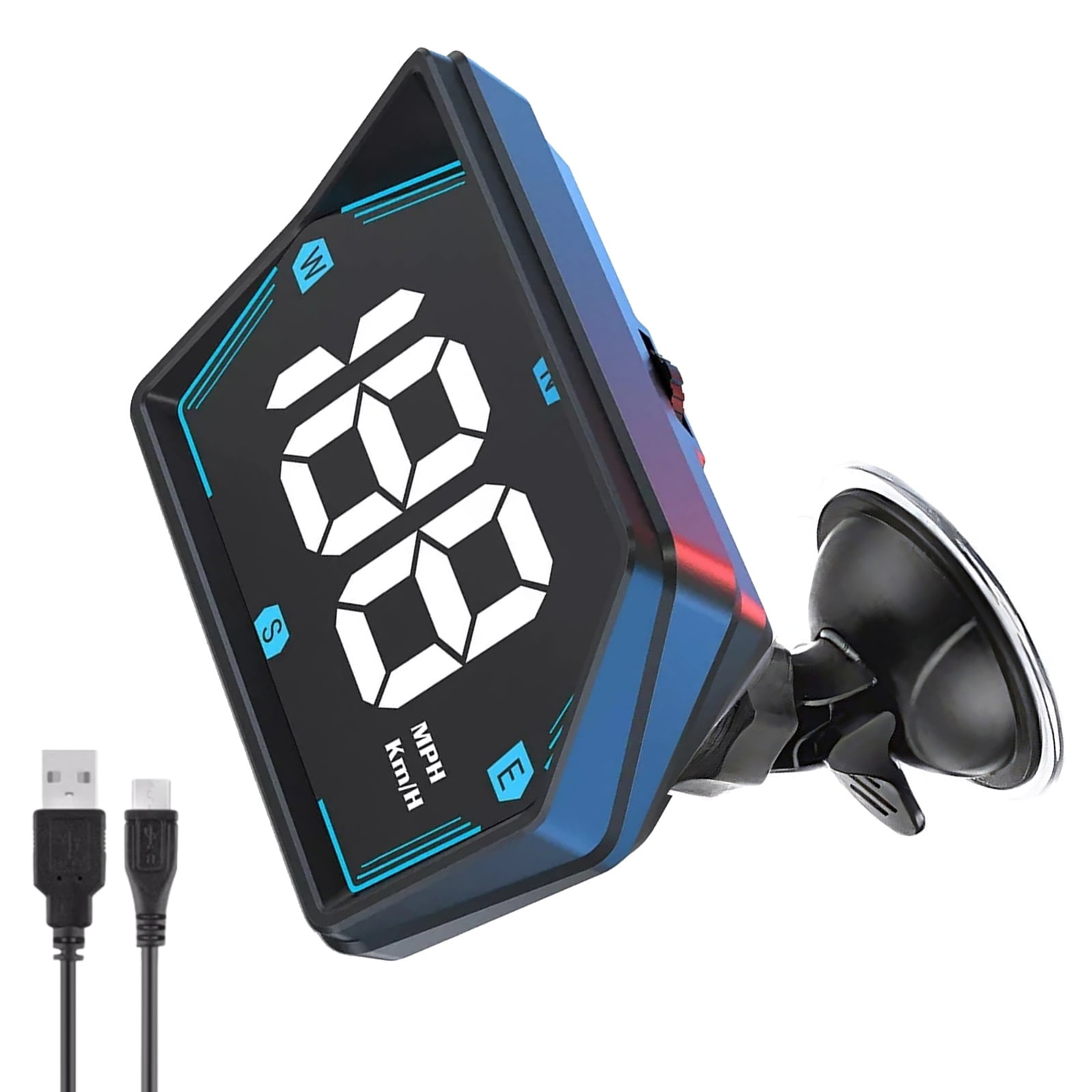 APPLAYERR GPS HUD for Car 360° Rotating Suction Mounting Cup Light ...