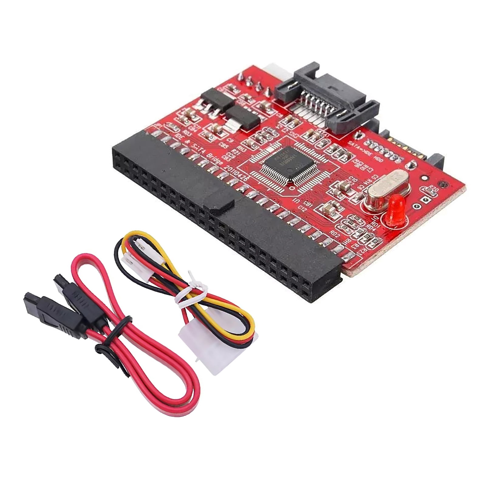 APPLAYERR IDE SATA Converter Kit 4Pin Power SATA Data Cable Included ...