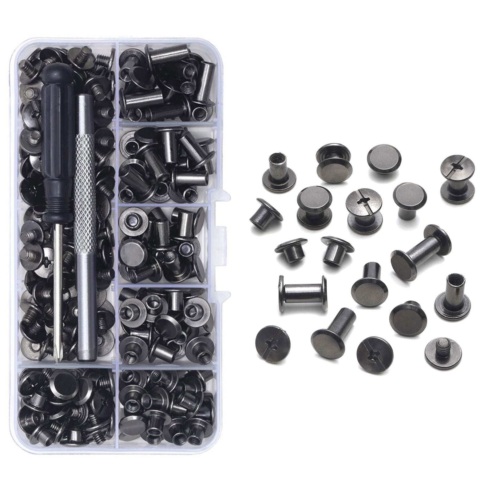 APPLAYERR Iron Chicago Screws Binding Posts 110 Sets M5 Sizes for Bag ...