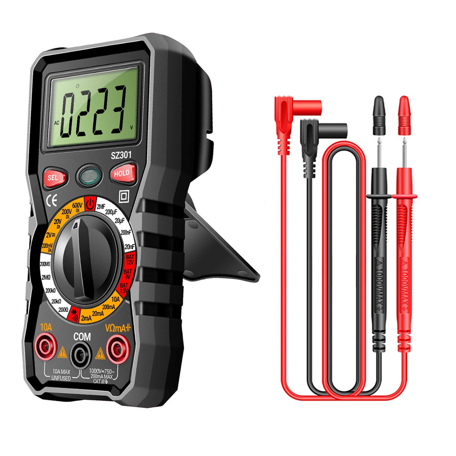 APPLAYERR Multimeter Digital AC/DC Voltage Current Resistance Diode ...