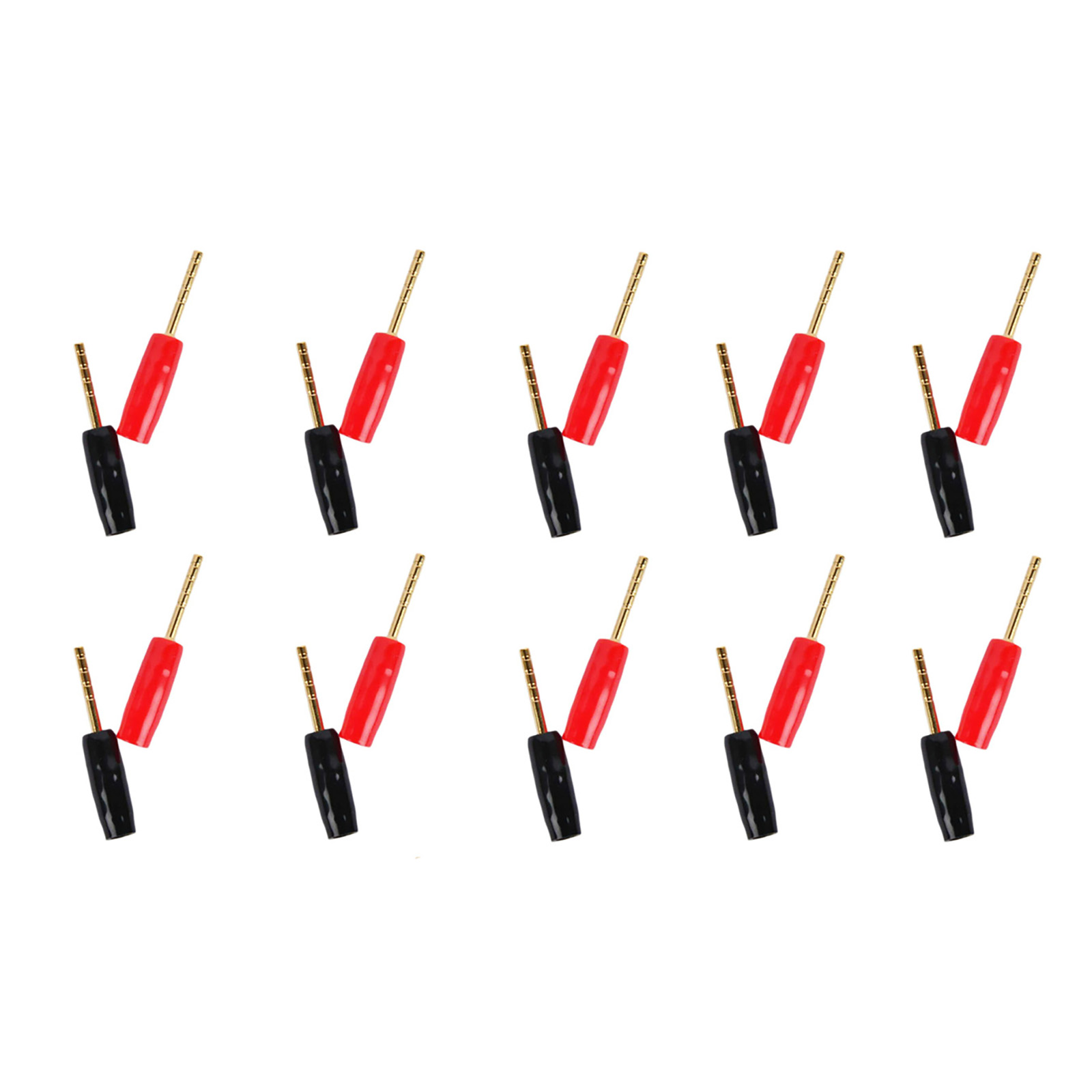 APPLAYERR Pin Plugs Speaker Connectors 20 Pack Copper Gold Plated for ...