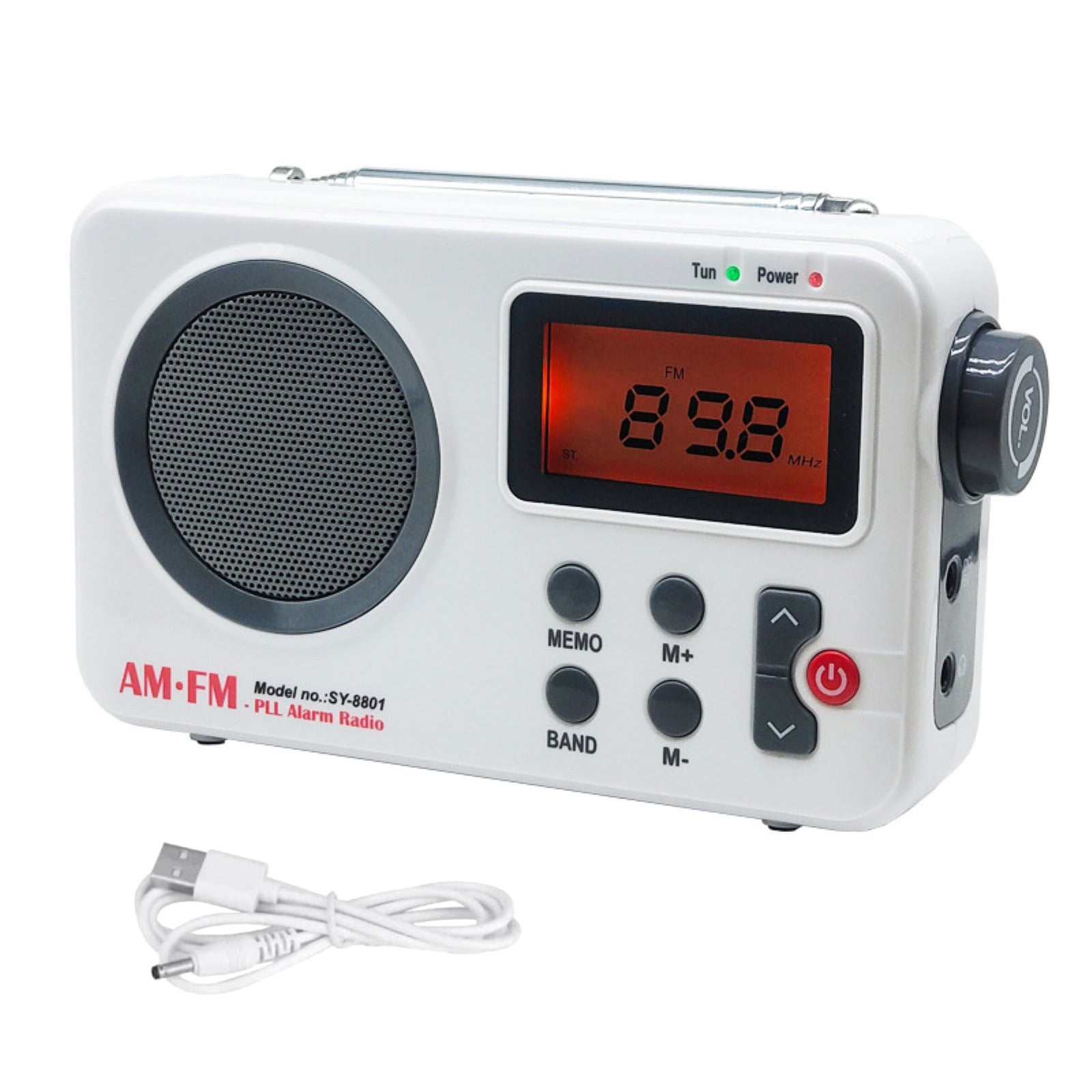 APPLAYERR Portable Radio AM FM with Dynamic Antenna 20 Station Presets ...