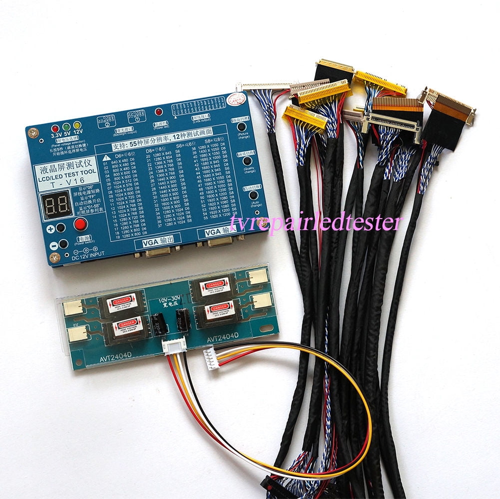 APPLAYERR Quality LCD Panel Tester 55 Programs, 11 LVDS Cables, VGA ...