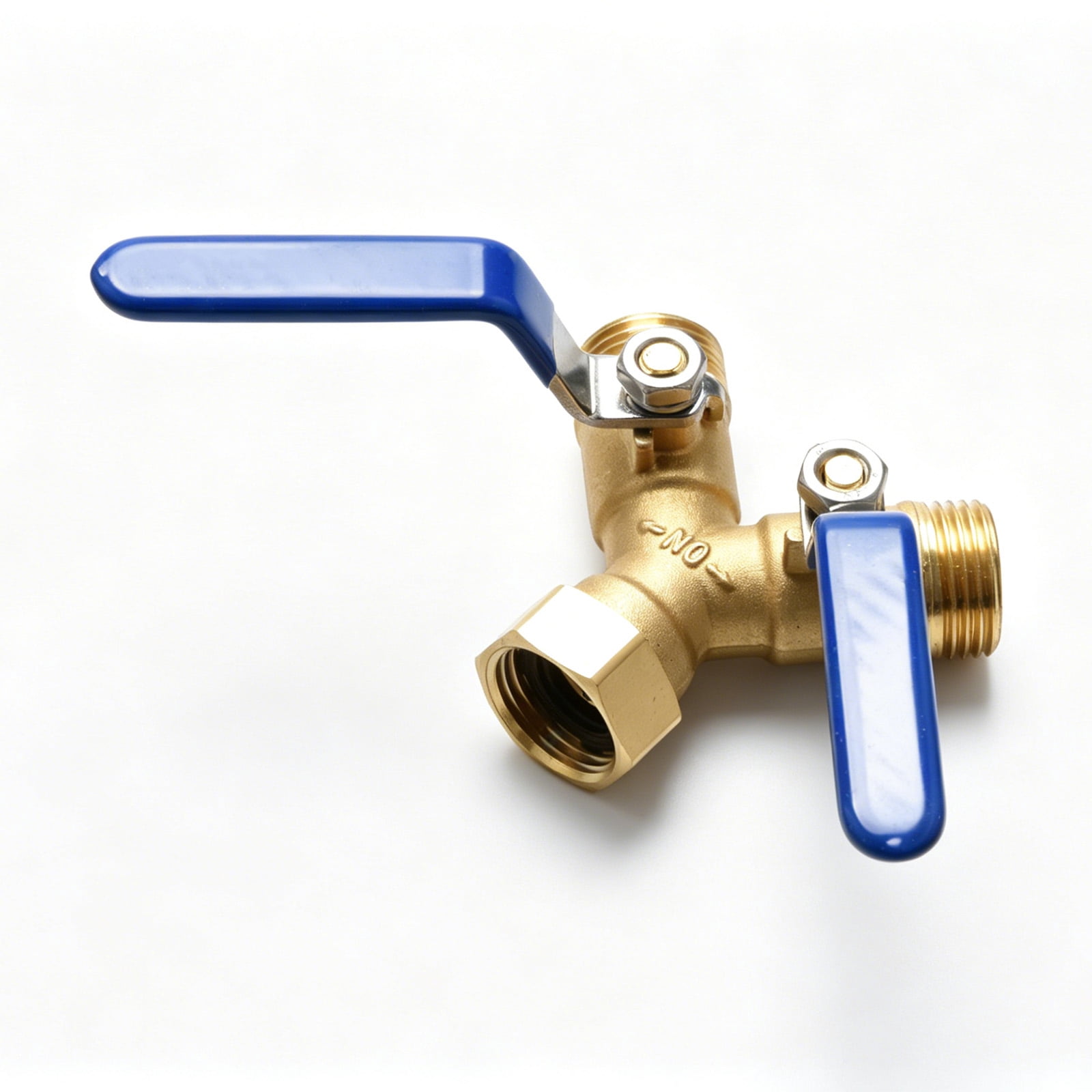 APPLAYERR Solid Brass Y Type Hose Splitter 2 Outlet Screw On ...