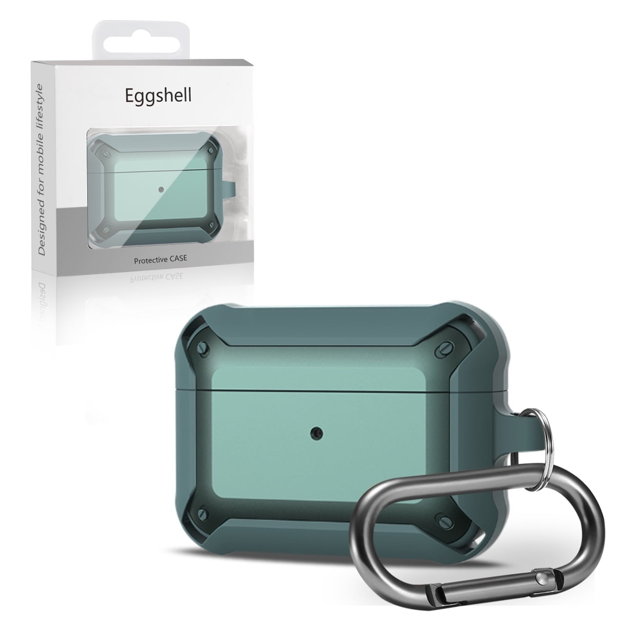 APPLE AIRPODS PRO Phone Cases, Hybrid TPU Rubber Silicone Cover Eggshell 360 degree Protect Case ...