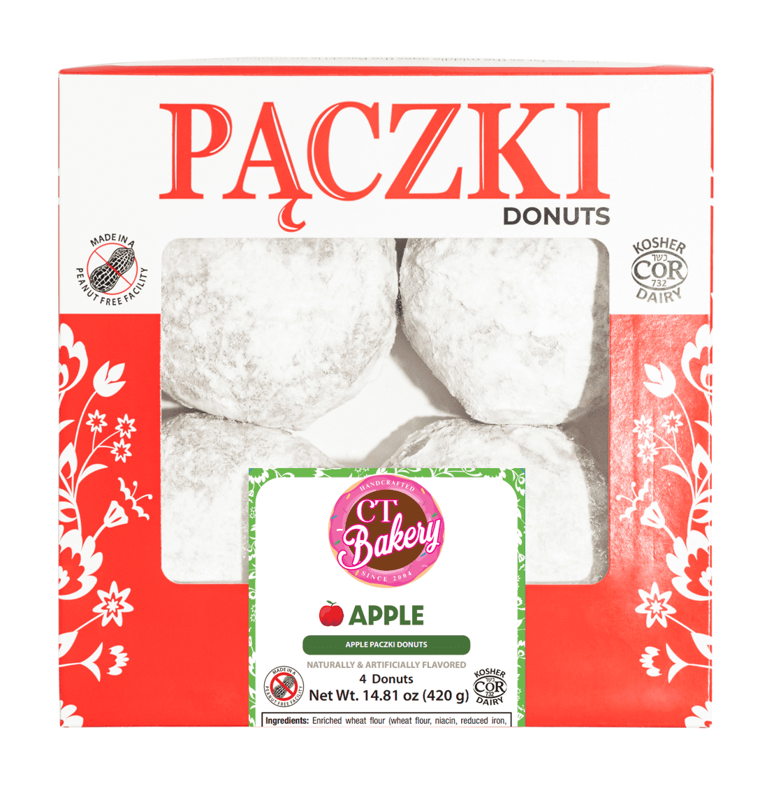Apple Flavored Paczki Donuts, 4 Count, 14.81 oz - Walmart.com
