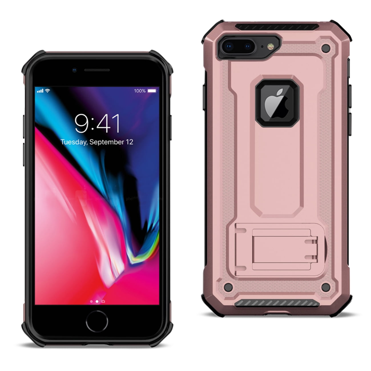 Reiko brand for IPHONE 8 PLUS Case With Kickstand In Rose Gold ...
