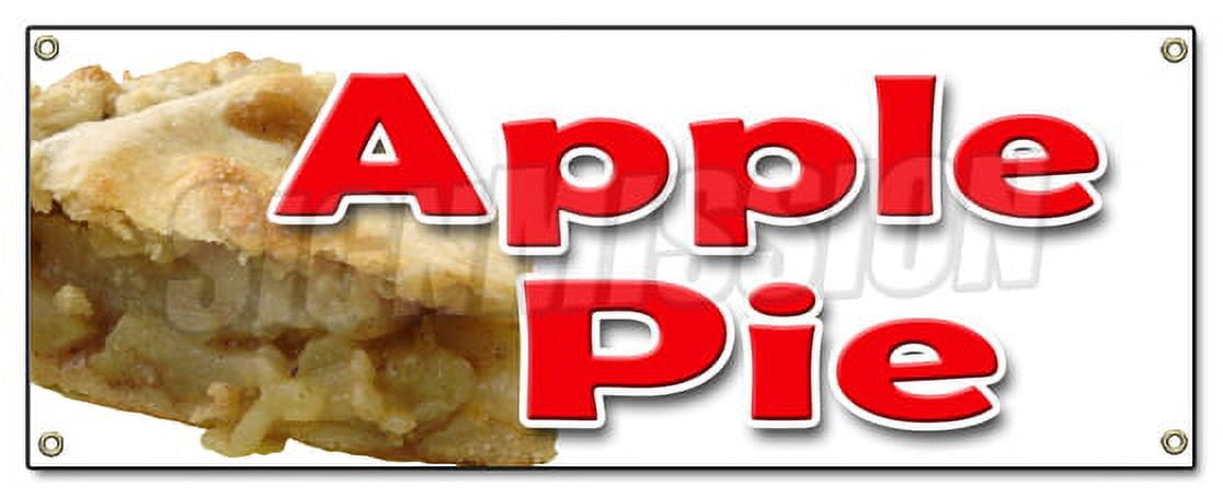 APPLE PIE BANNER SIGN baker sweets pie crust apple dutch cobbler home ...