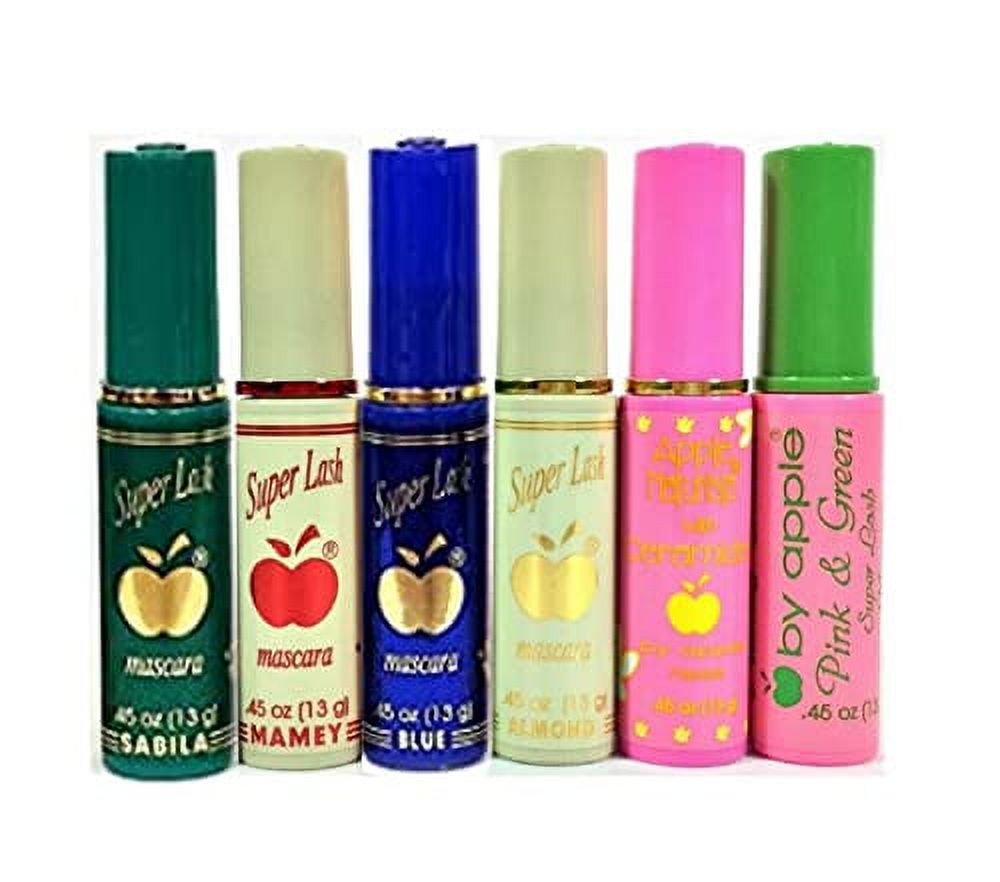 APPLE Super Lash Mascara 6 Pieces Color Set Promote Growth Natural ...