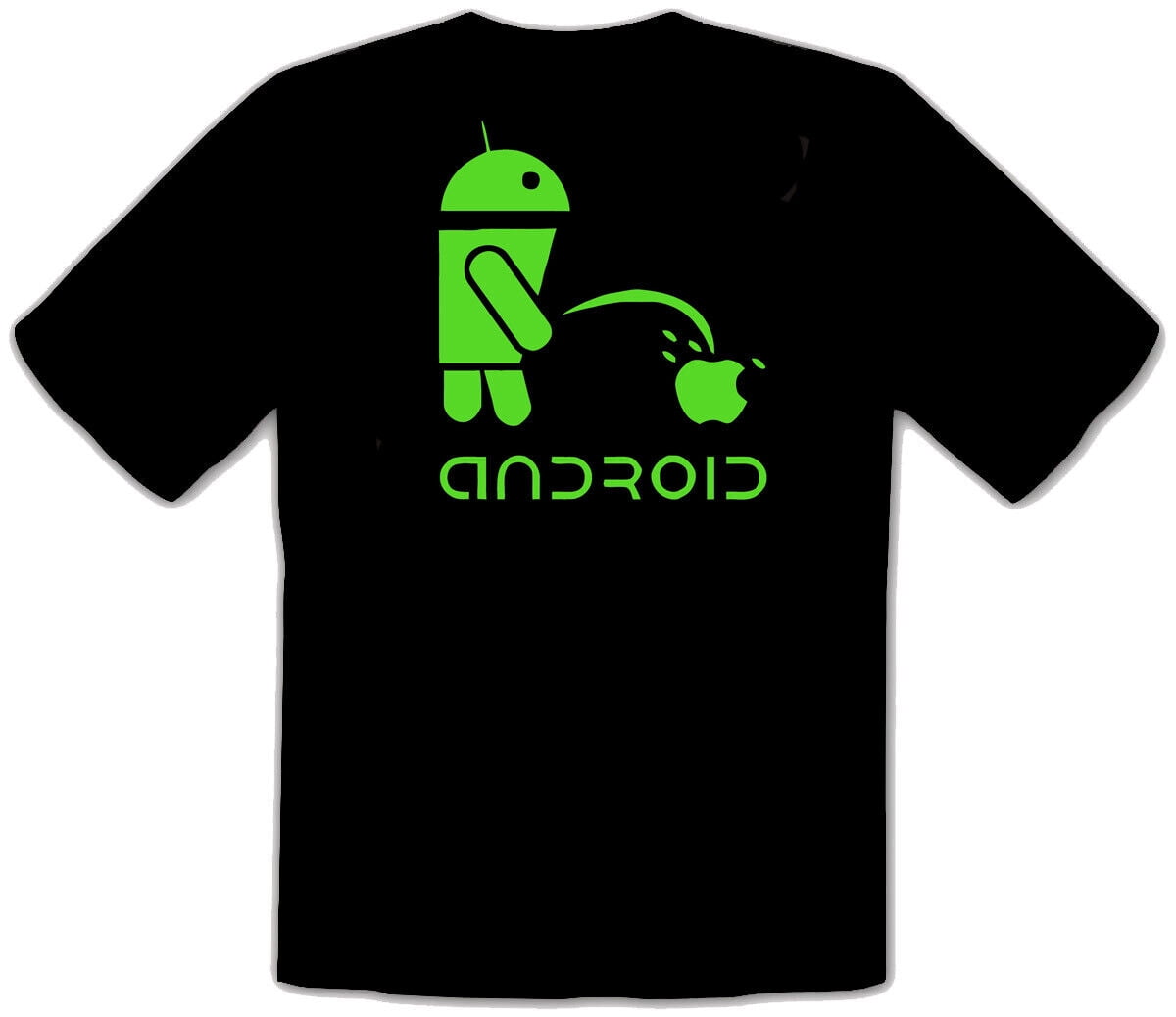 APPLE vs ANDROID COOLES Logo SCHWARZE T-Shirt -062 - Walmart.com