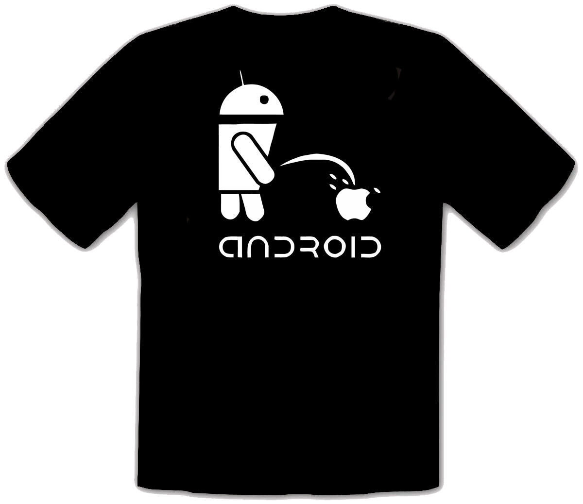 APPLE vs ANDROID COOLES Logo SCHWARZE T-Shirt -261 - Walmart.com