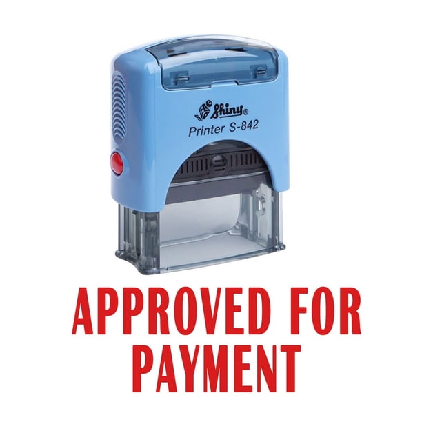 APPROVED FOR PAYMENT Office Stationary Shiny Stamp Self Inking Rubber ...