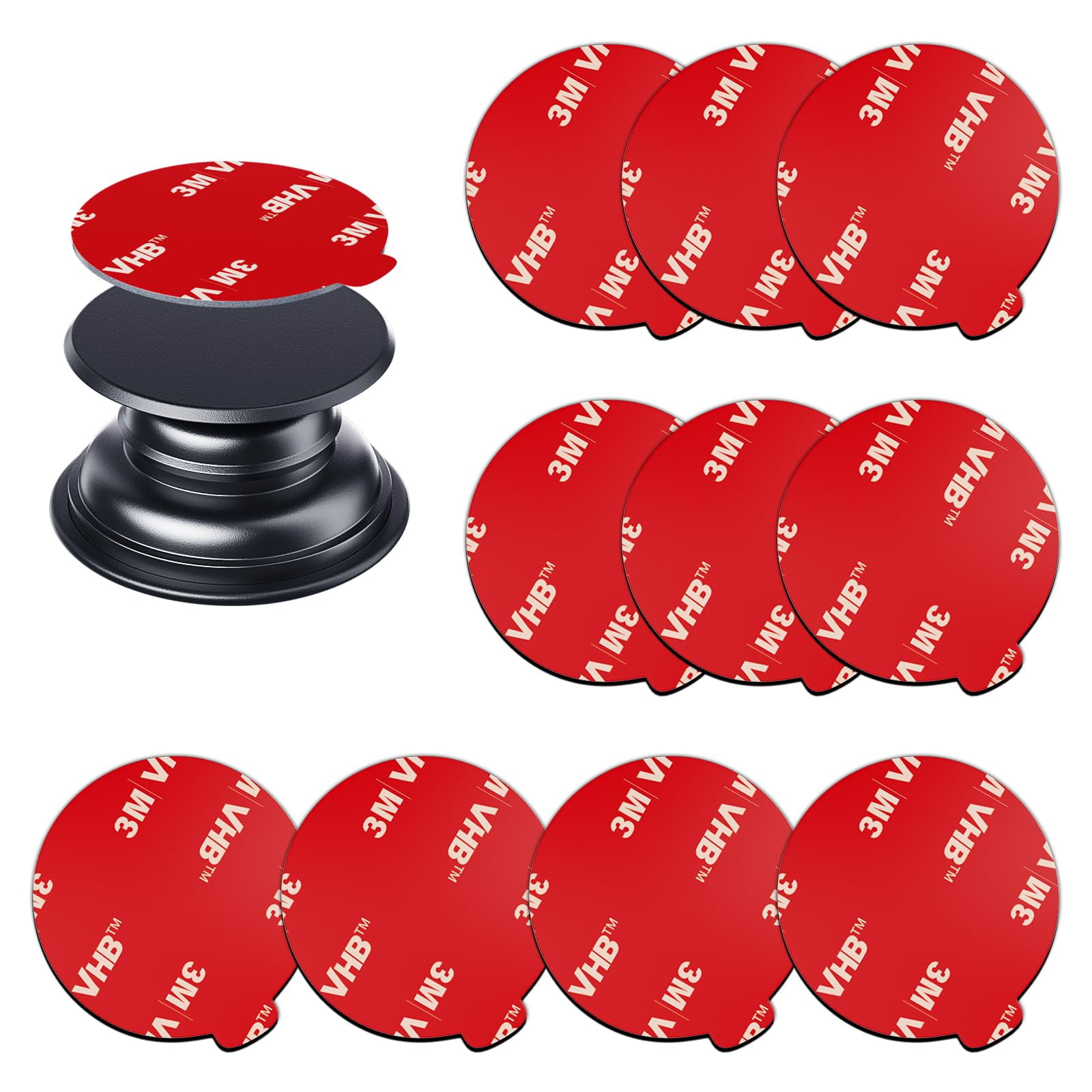 APPS2Car 10 Pack 3M RRF12 Double Sided Adhesive Pads for Socket Mount ...