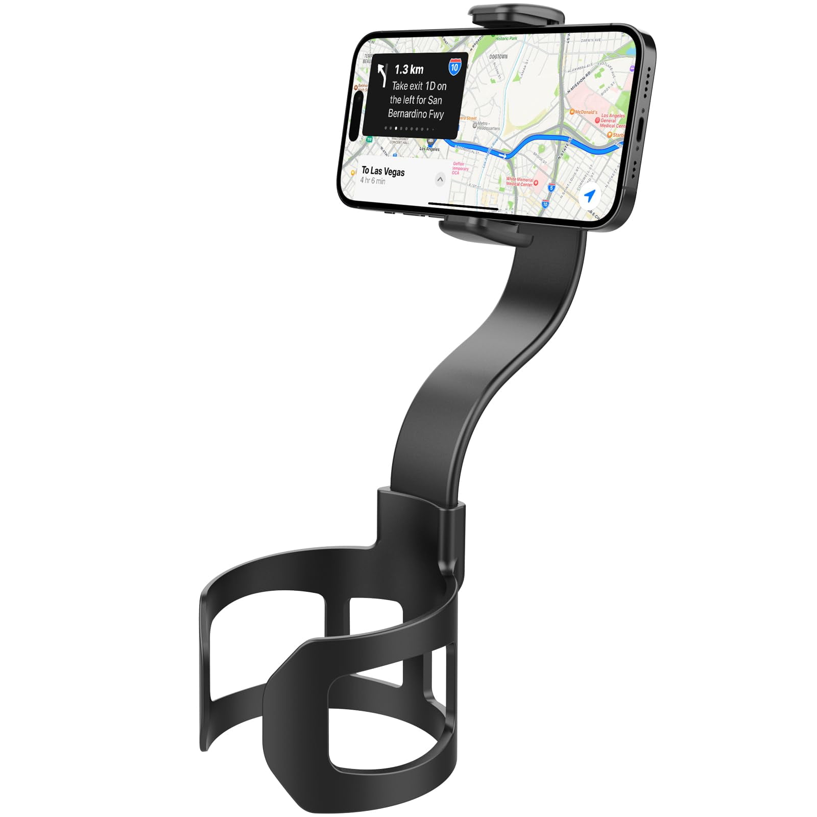 APPS2Car Cup Holder Phone Holder Mount for Car 2-in-1 Fast-Squeeze ...