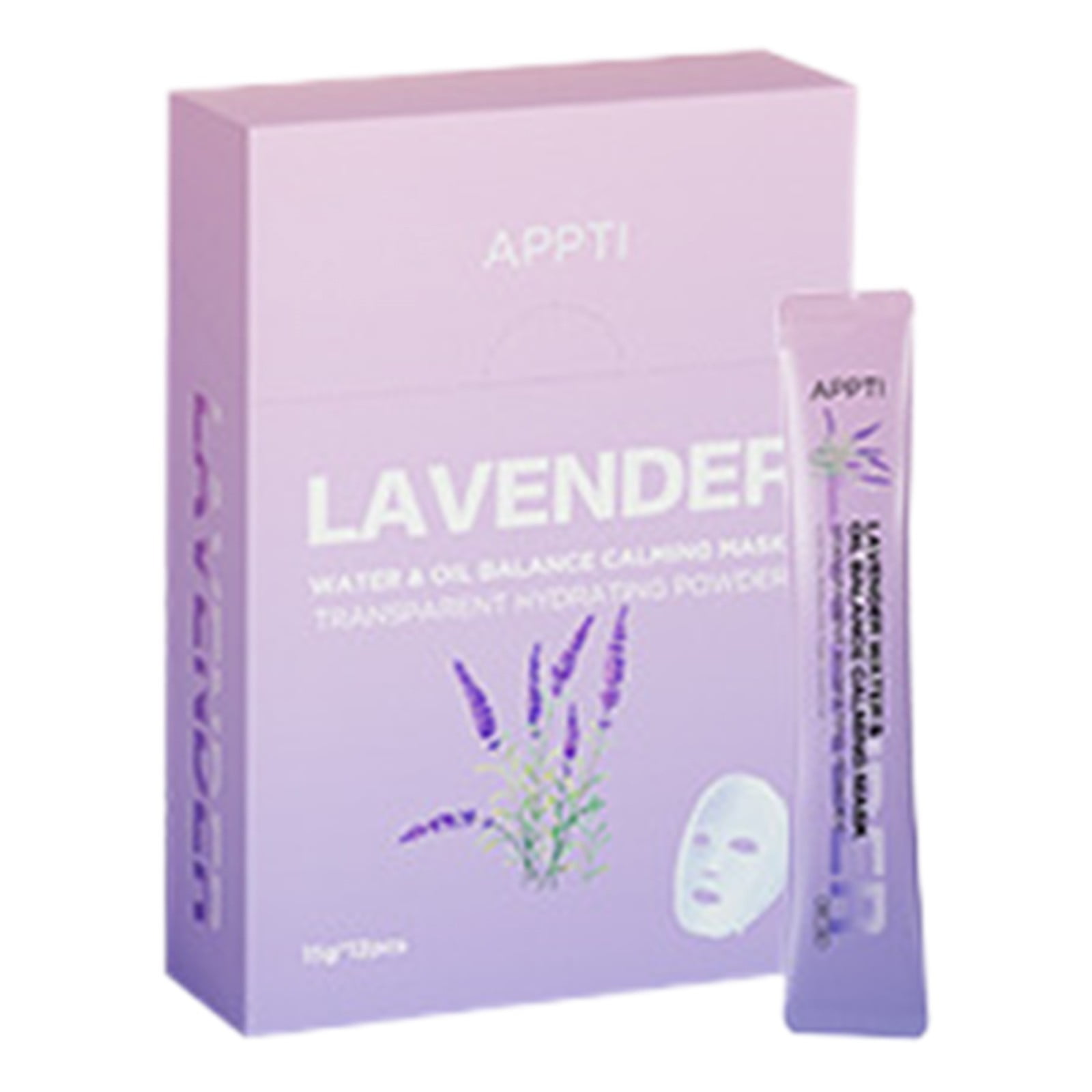 APPTI Lavender Water & Oil Balance Calming Mask 15g*12pcs - Walmart.com
