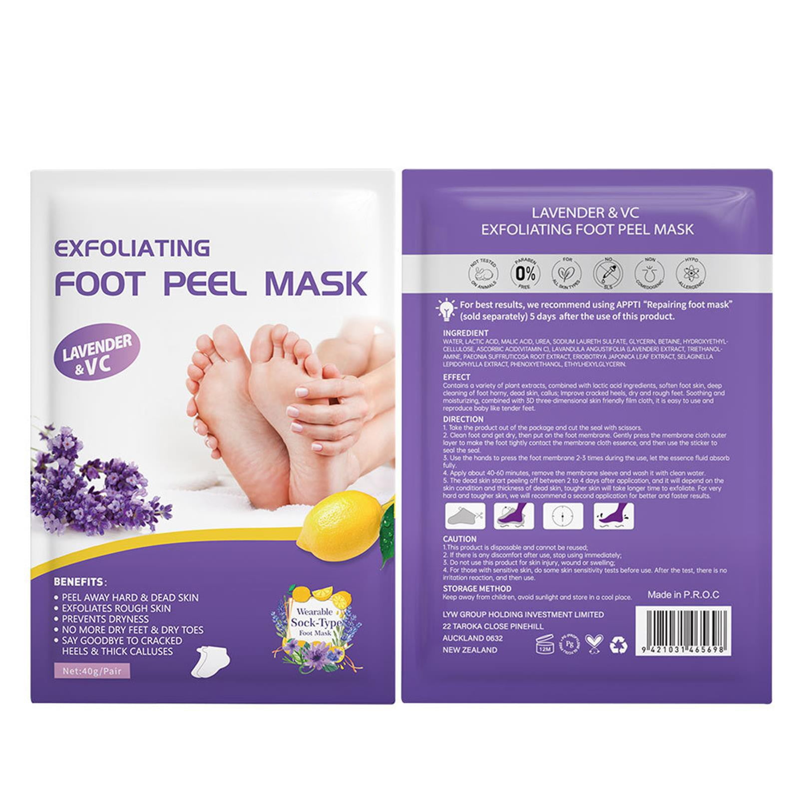 APPTIFoot Peeling Mask,Callus Remover For Feet,Foot Mask For Dry ...