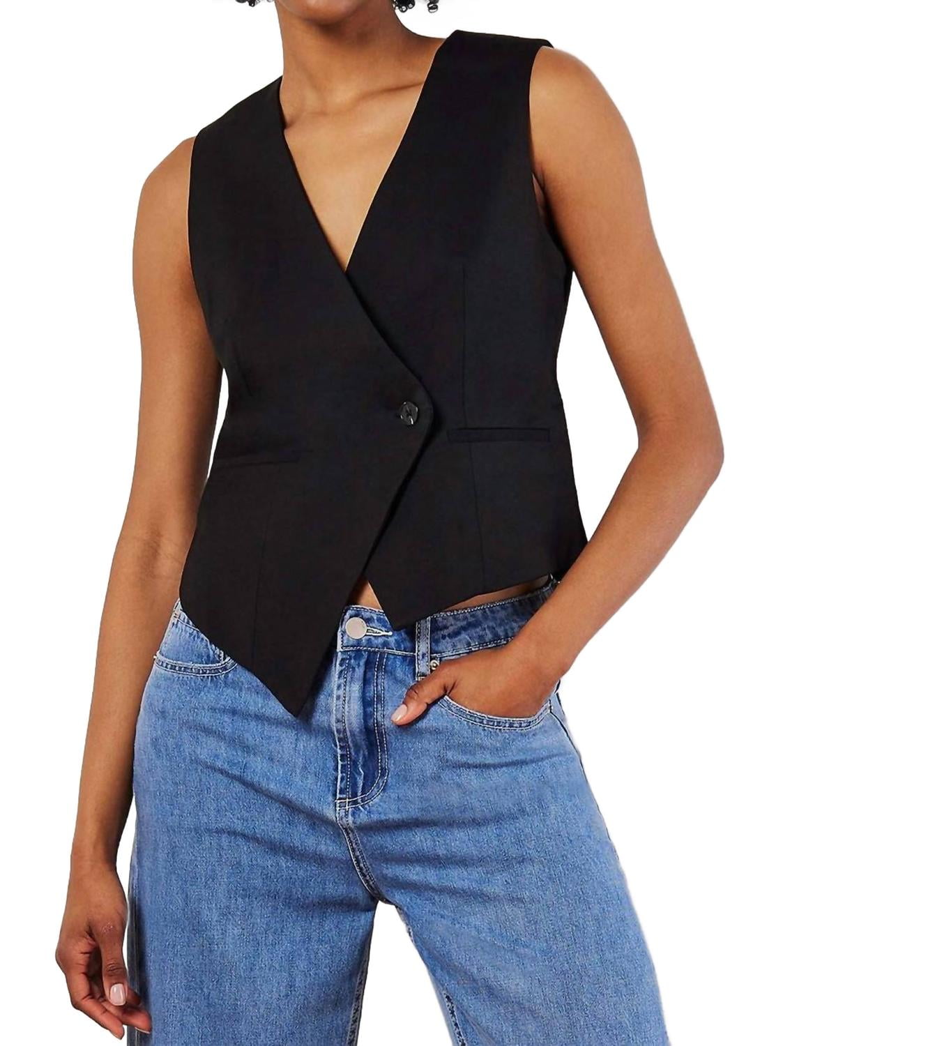 APRICOT Asymmetric Vest - Walmart.com