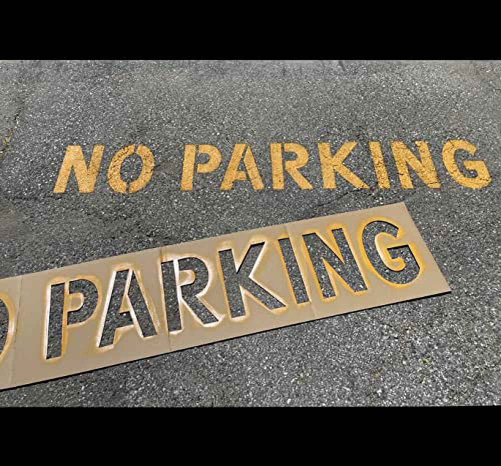 APS 12" FIRE Lane NO Parking Stencil for Parking Lot | Parking Lot ...