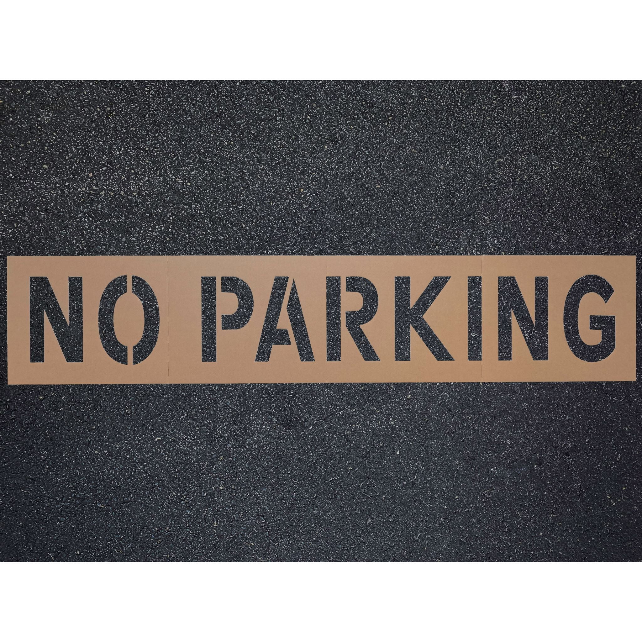 APS 12" NO PARKING Letter Floor Template | Eco-friendly Cardboard ...