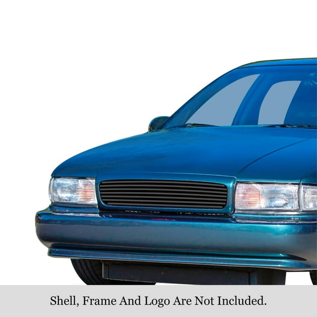 APS 1994-1996 Chevy Impala SS Black Stainless Steel Billet Grille 8x6 ...