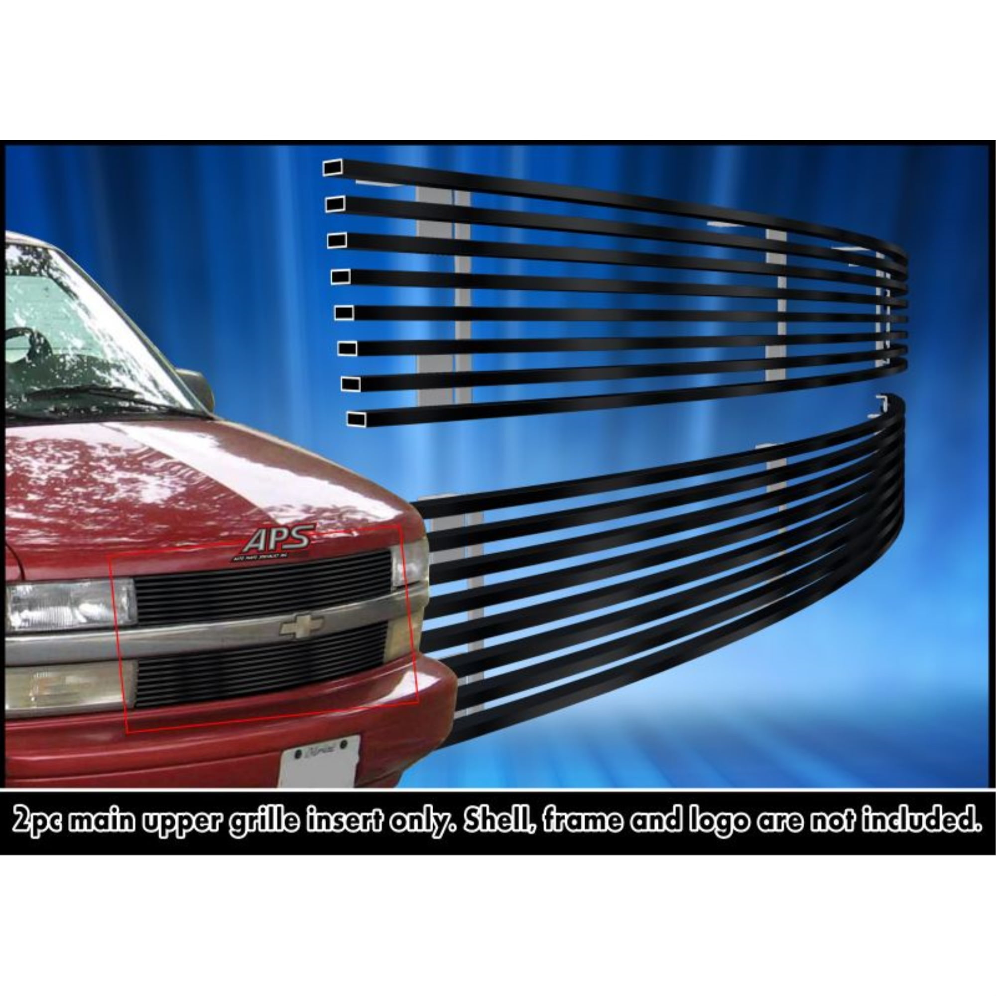 1995-2005 Chevy Astro Van Stainless Steel Black Powder Coated Finish ...