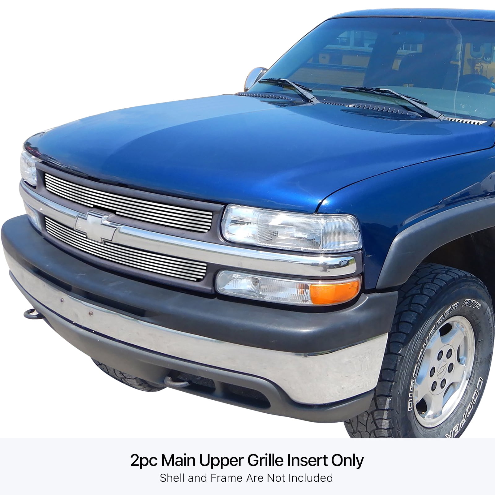 APS 1999-2002 Chevy Silverado 1500 High Density SS Billet Grille high ...