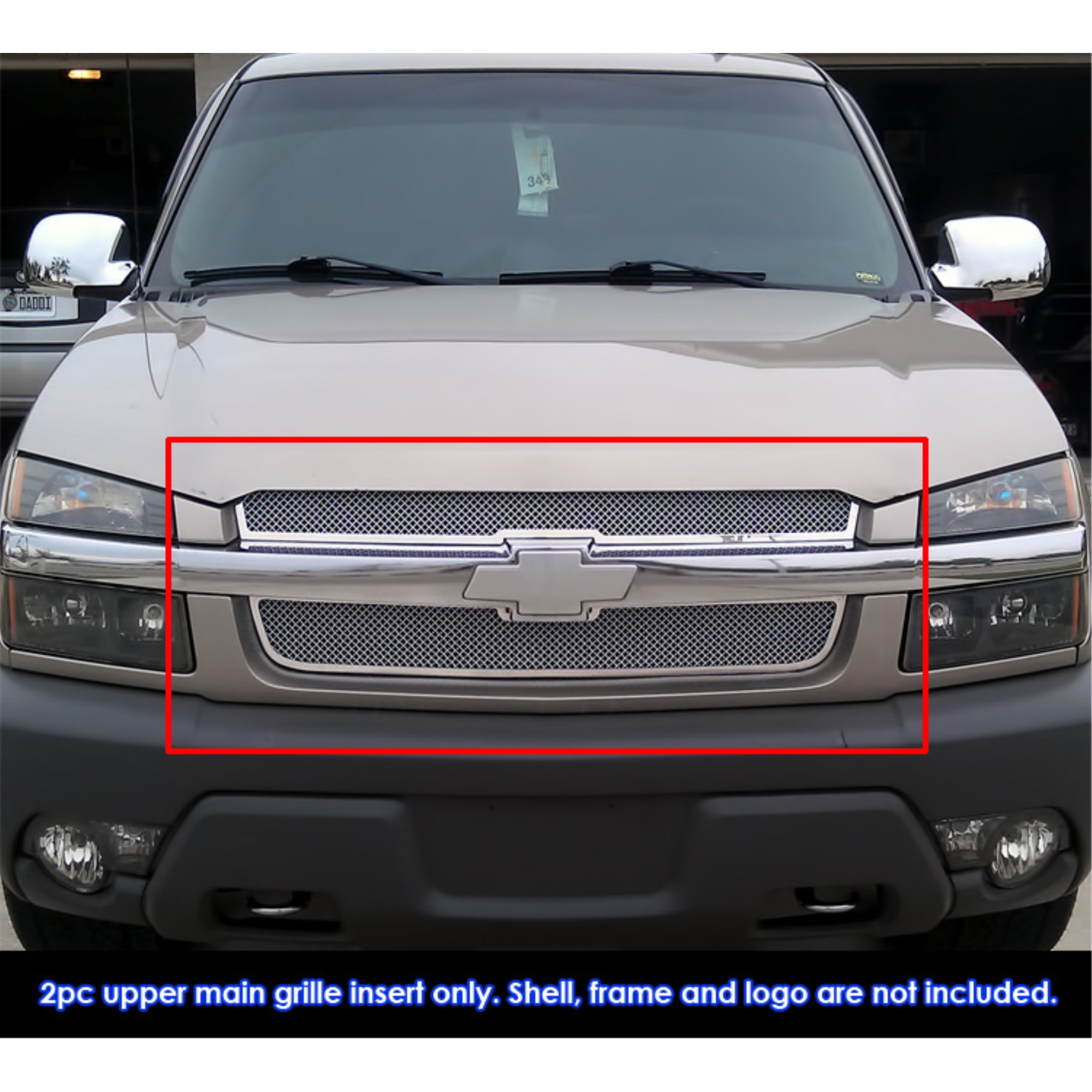 APS 2001-2006 Chevy Avalanche With Body Cladding Mesh Grille 1.8 mm ...