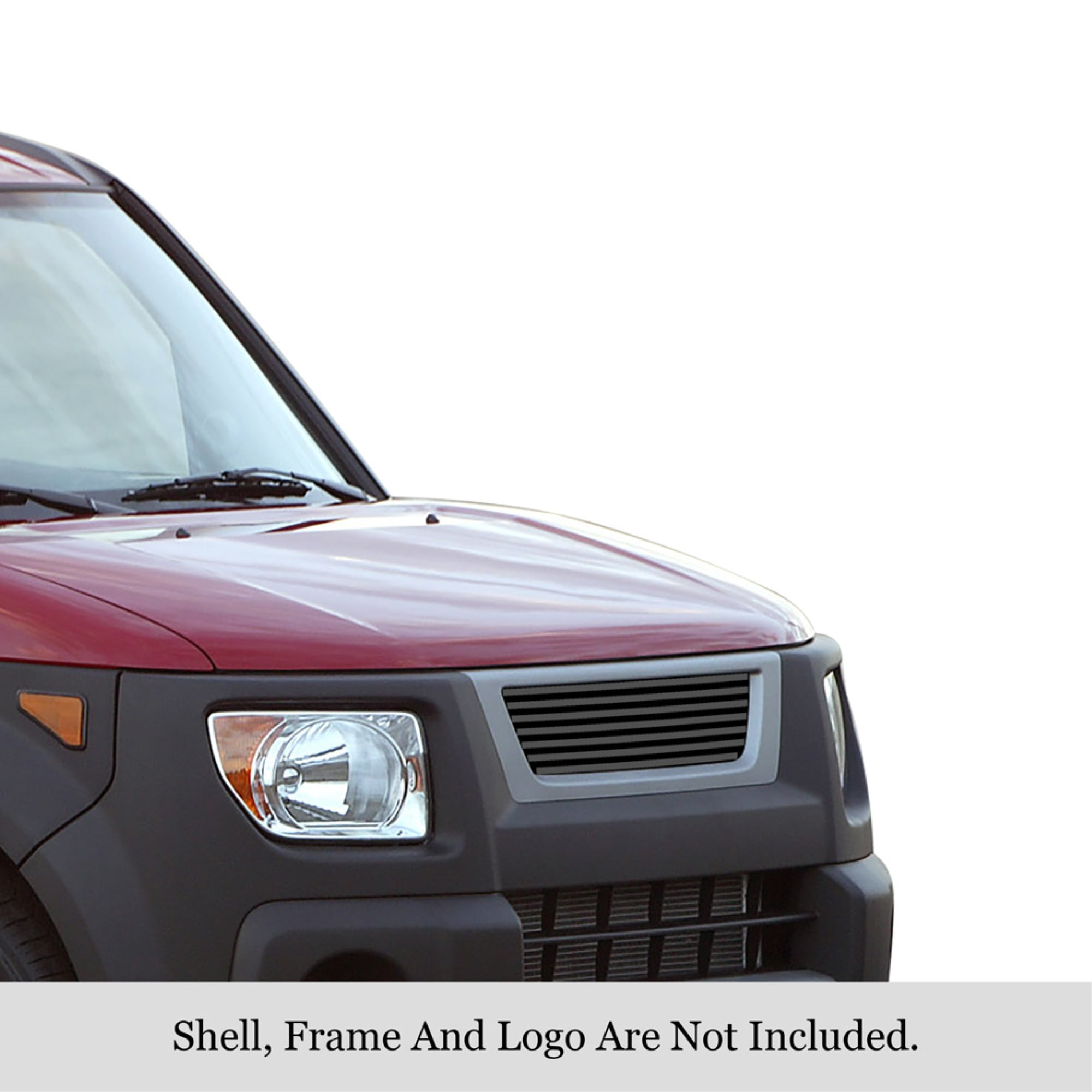 APS 2003-2006 Honda Element Black Stainless Steel Billet Grille 8x6 ...