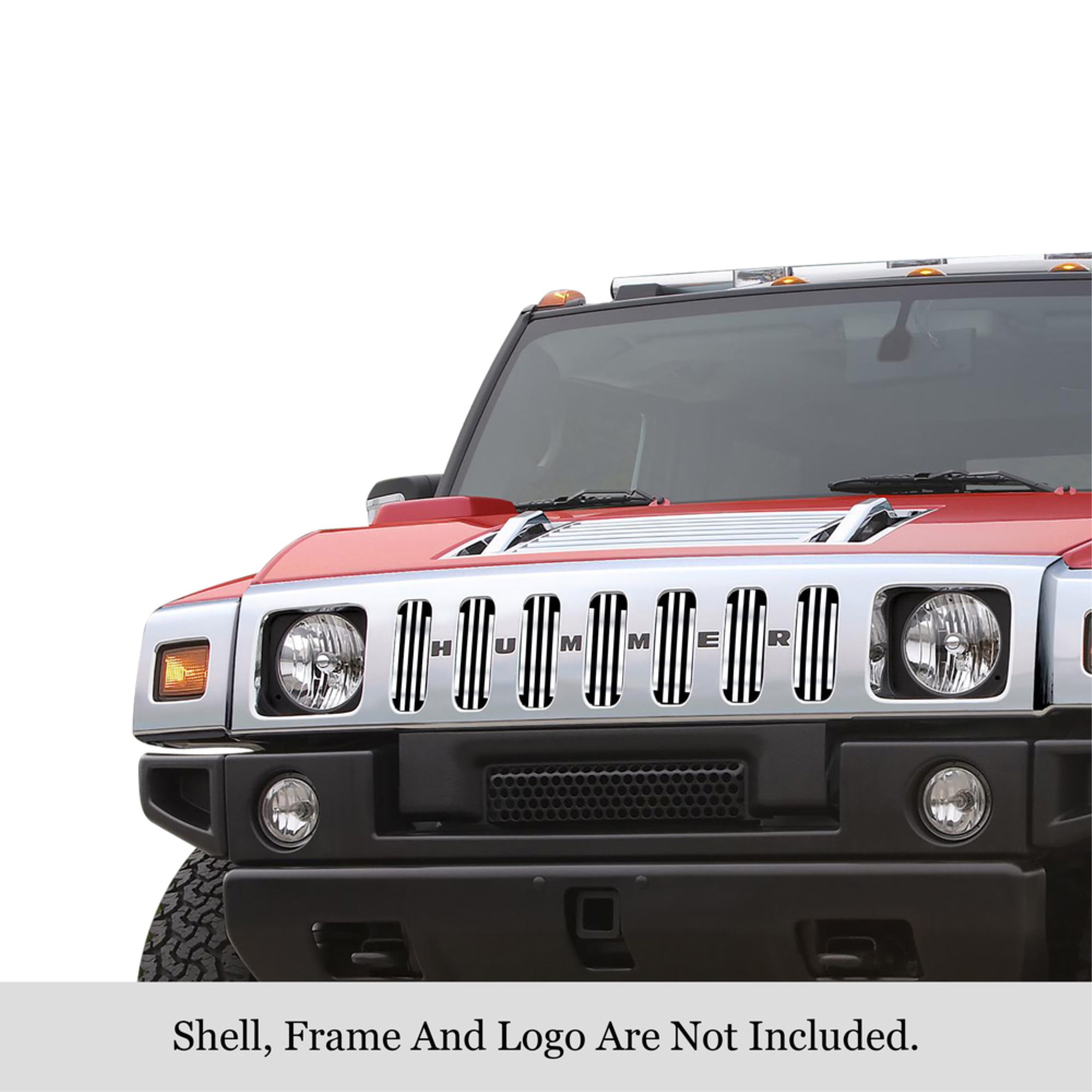 2003-2007 Hummer H2 304 Stainless Steel Polished Finish 8X6 Vertical ...