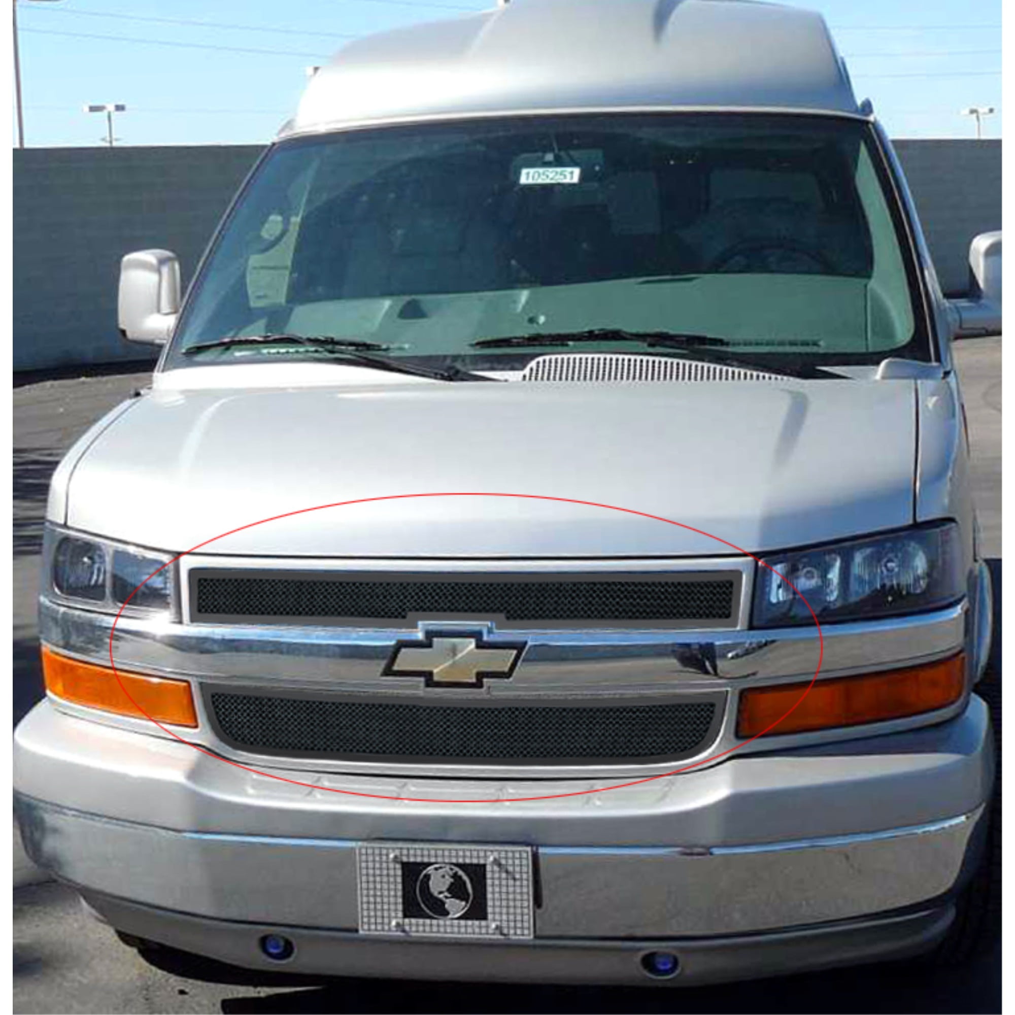 2003-2020 Chevy Express Van Stainless Steel Black Powder Coated Finish ...