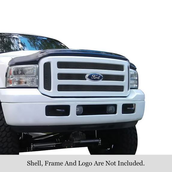 APS 2005-2007 Ford Excursion No Honeycomb Between Bars Black Stainless ...