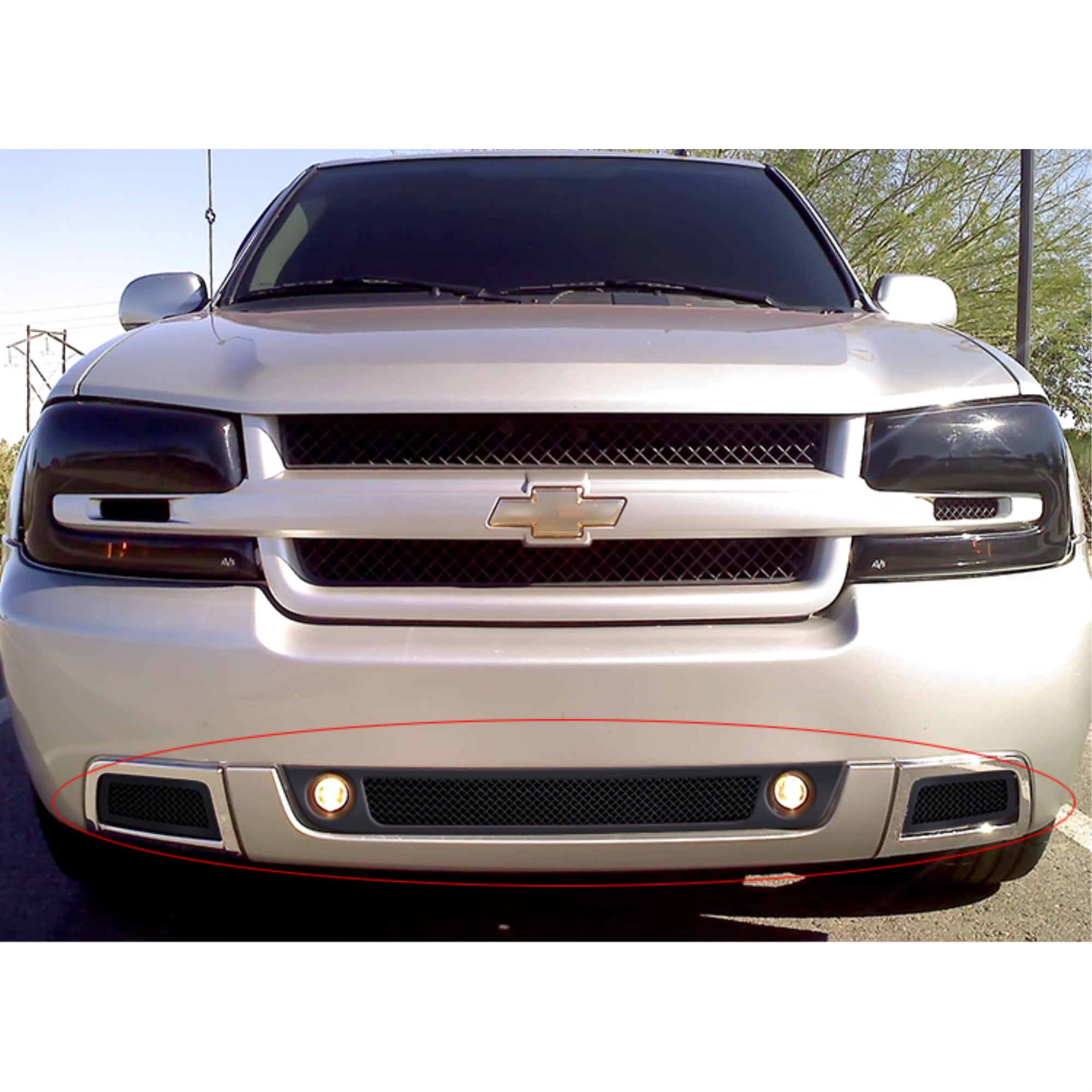 APS 2006-2009 Chevy Trailblazer SS Front Black Wire Mesh Grille 1.8 mm ...