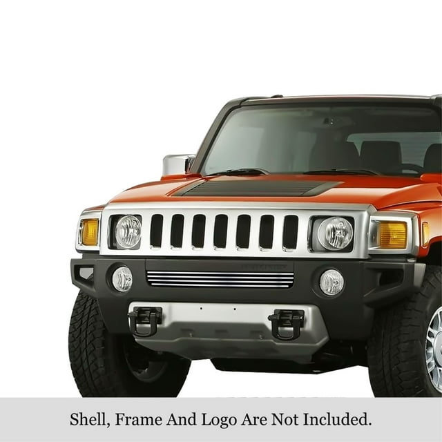APS 2006-2010 Hummer H3 Stainless Steel Billet Grille, 8x6 Vertical ...