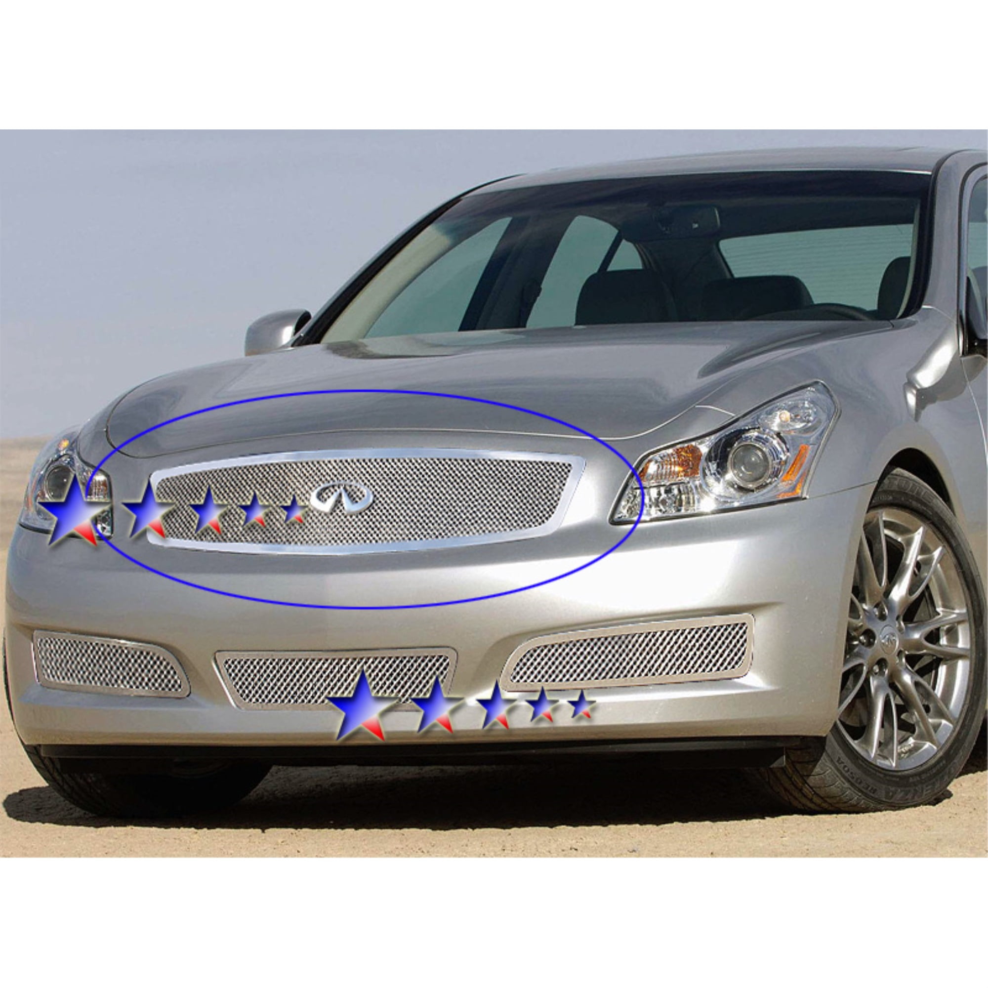 APS 2007-2008 Infiniti G35 Sedan Front Mesh Grille 1.8 mm wire ...